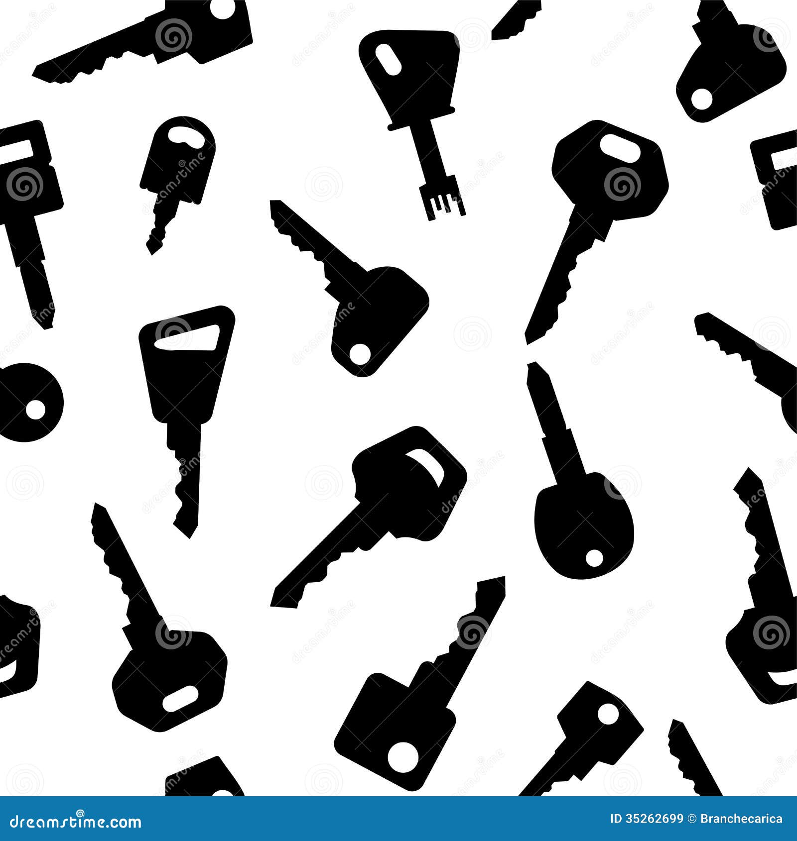 Key pattern stock vector. Illustration of antique, modern - 35262699