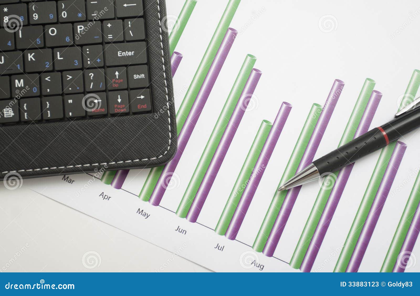 Key and Pen stock image. Image of loss, investment, chart - 33883123