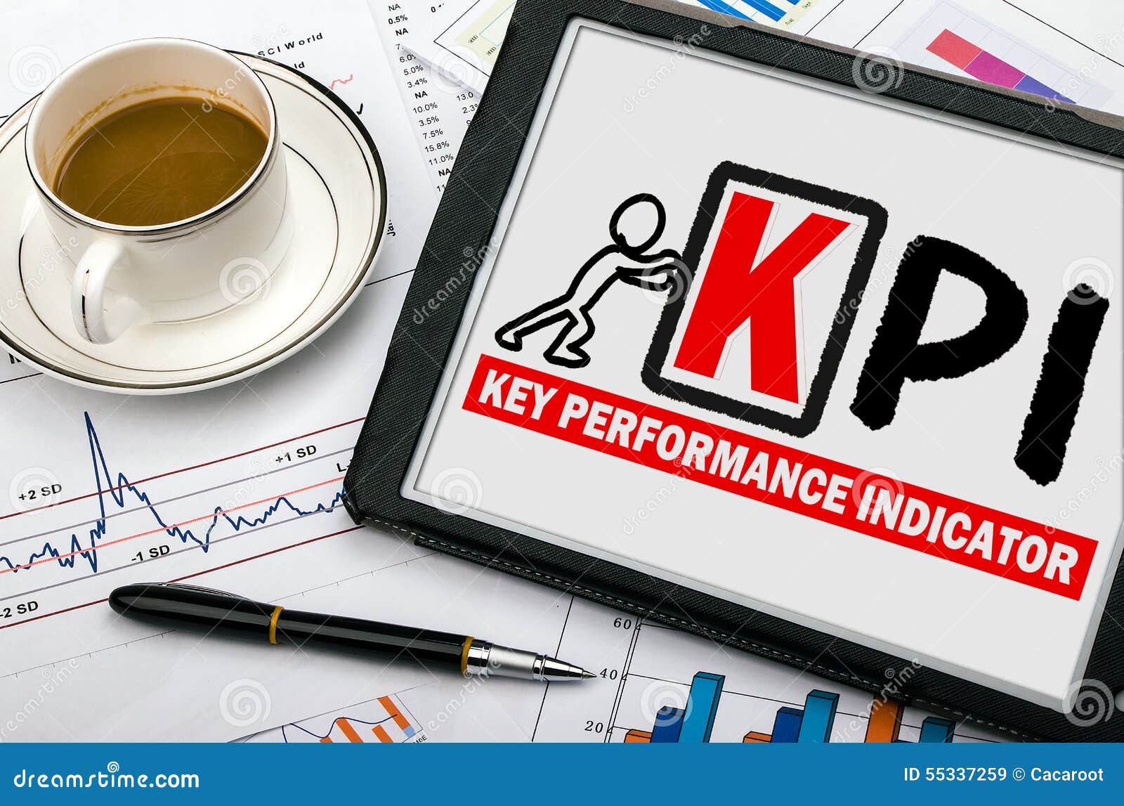 Key Performance Indicator Concept Stock Image - Image of company, grade ...