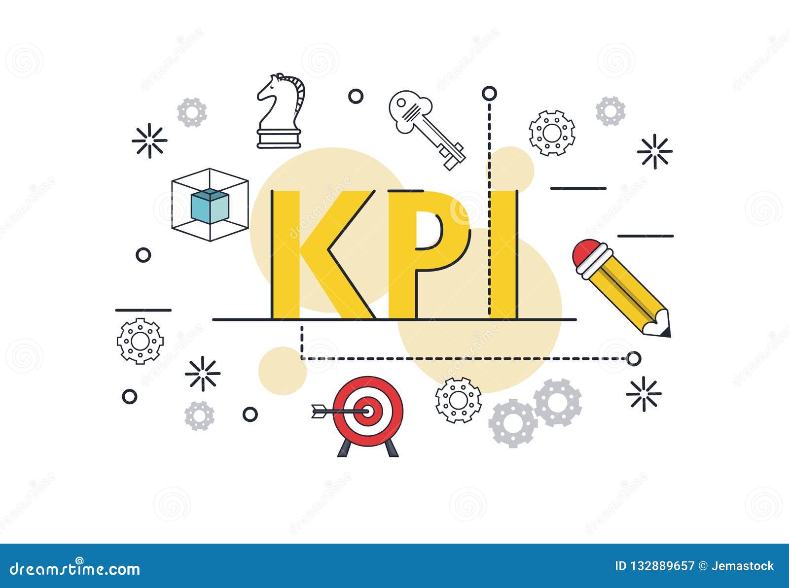 Key performance indicator stock vector. Illustration of business ...