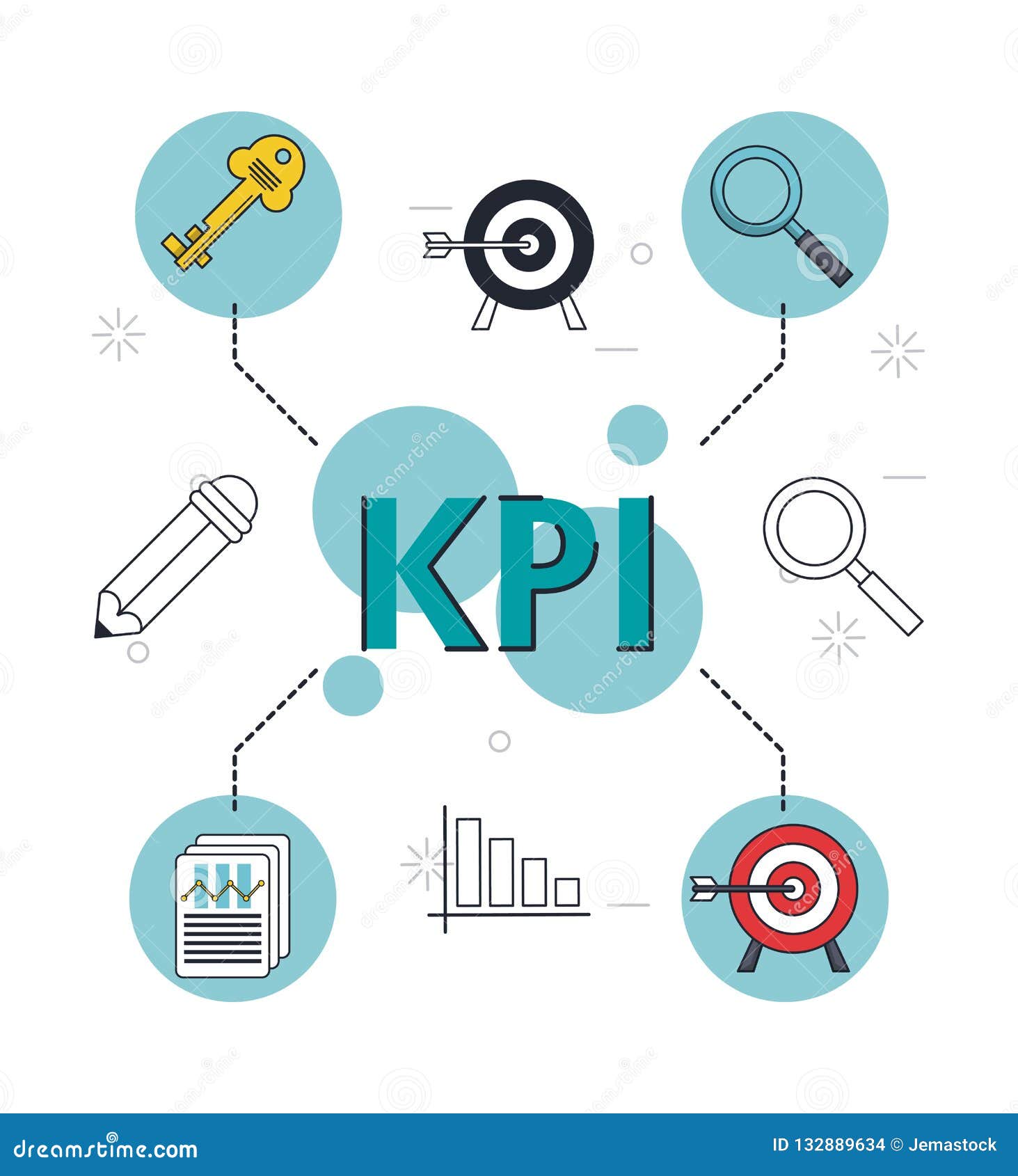 Key performance indicator stock vector. Illustration of indicator ...