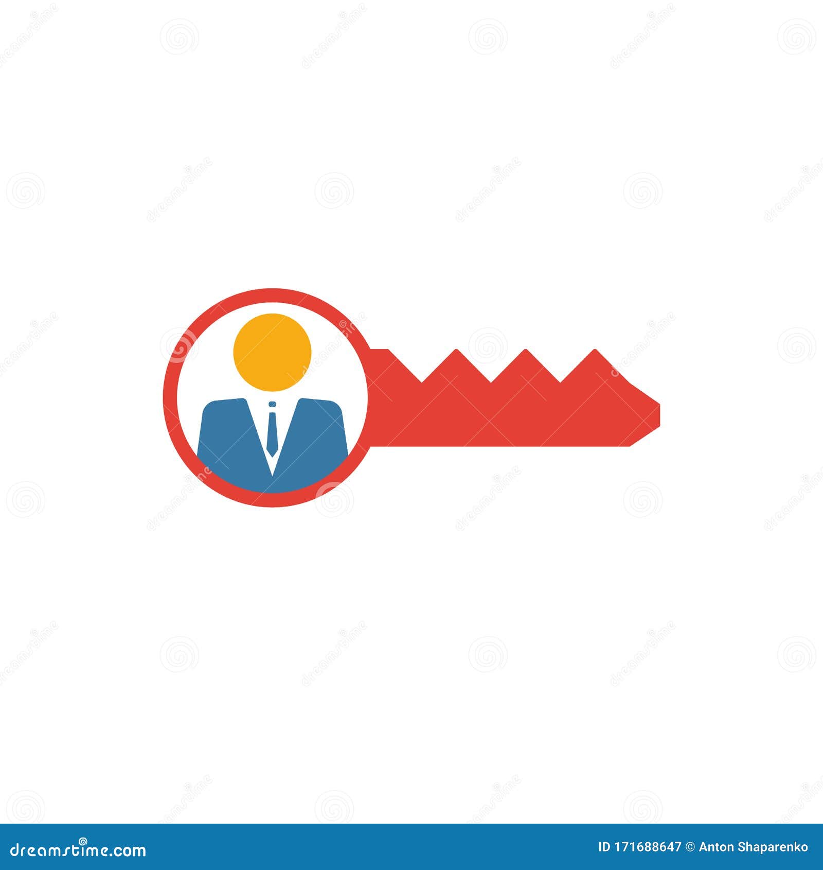 Key Person Icon. Simple Element from Human Resources Icons Collection ...