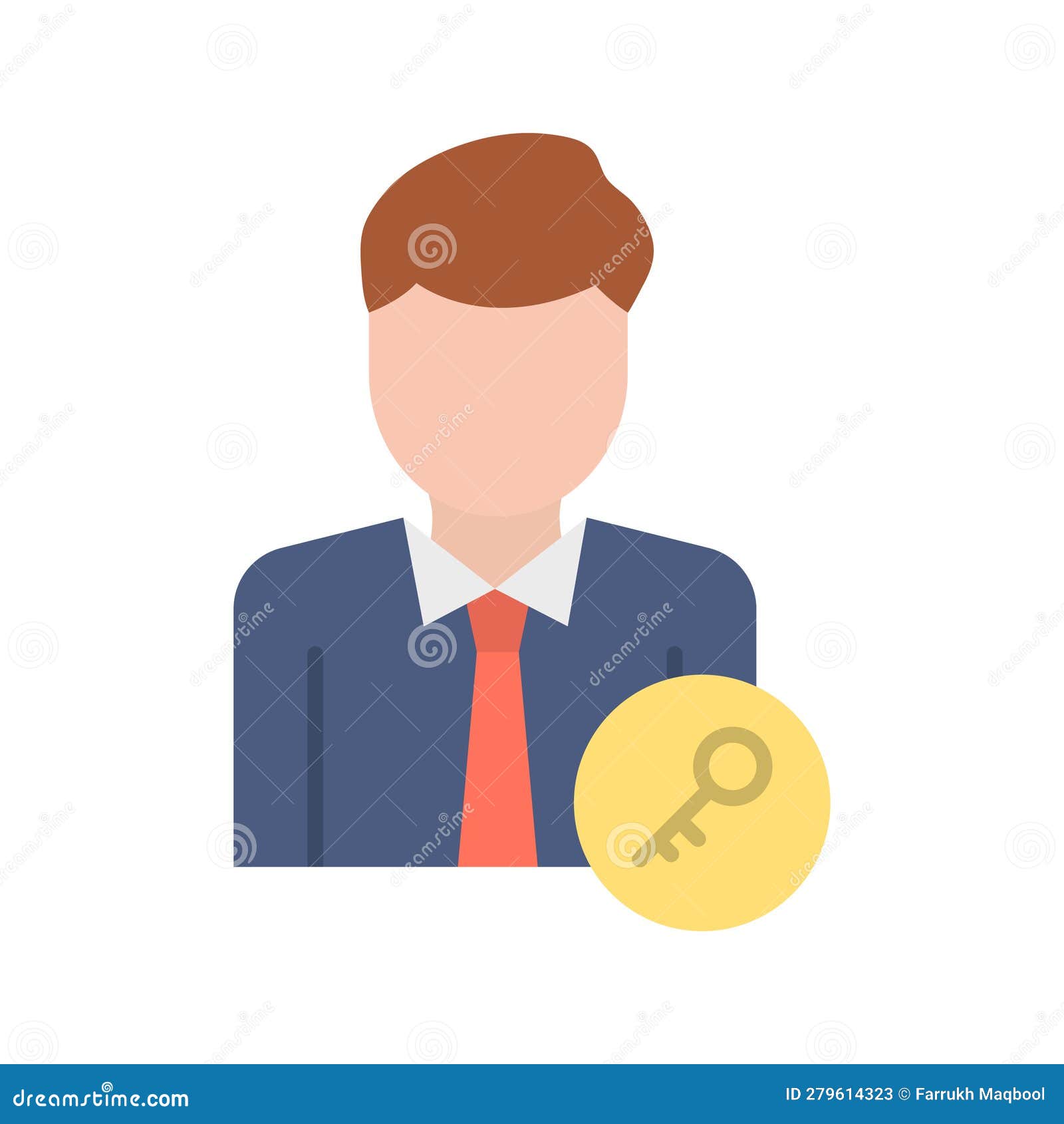 Key Person Icon Vector Image. Stock Vector - Illustration of design ...