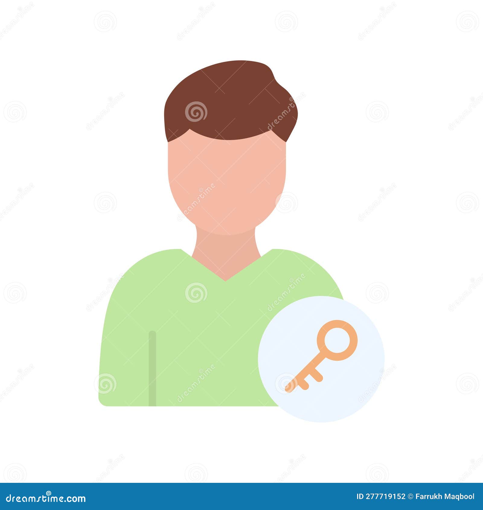 Key Person Icon Vector Image. Stock Vector - Illustration of admin ...