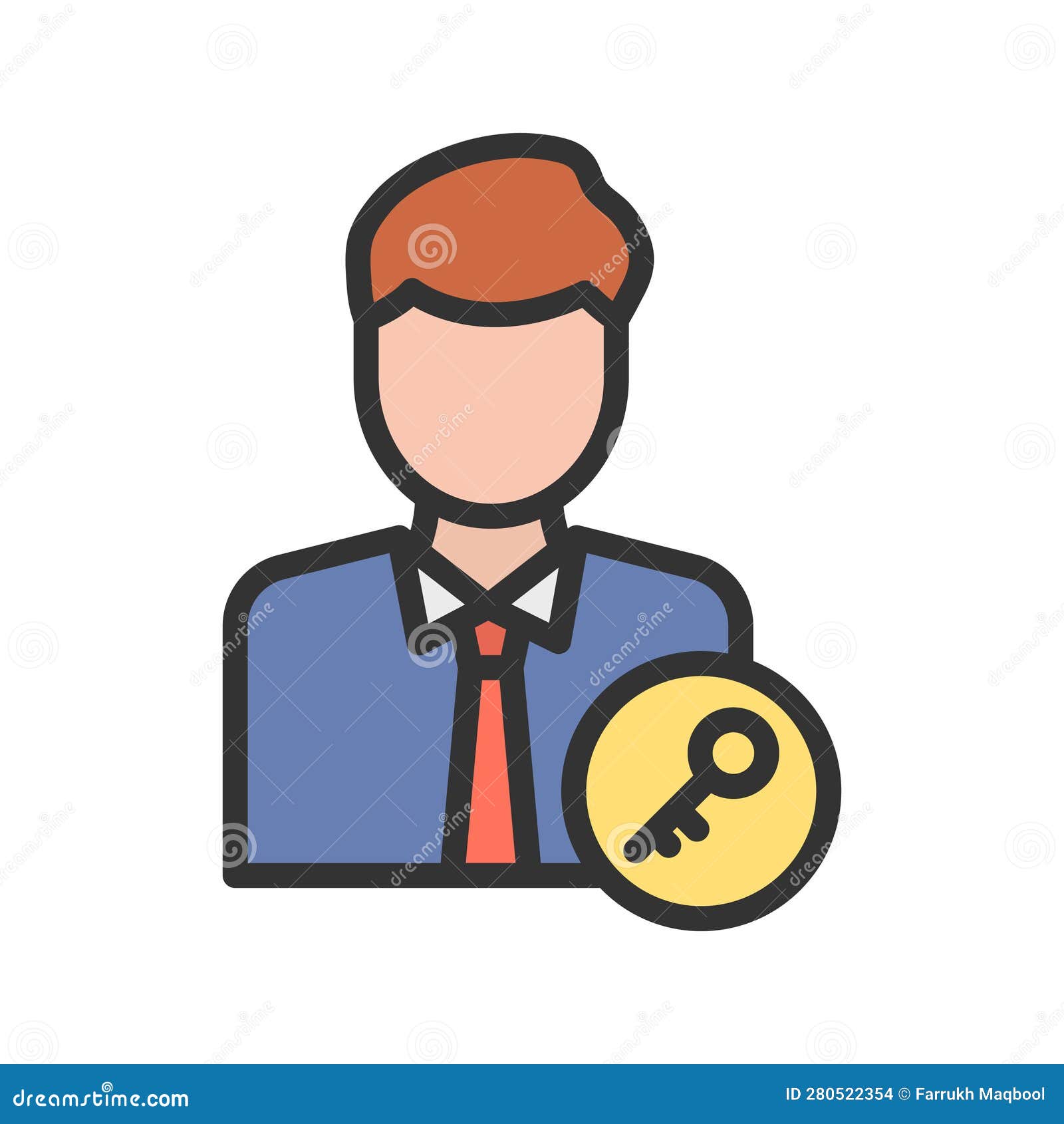 Key Person Icon Vector Image. Stock Vector - Illustration of design ...