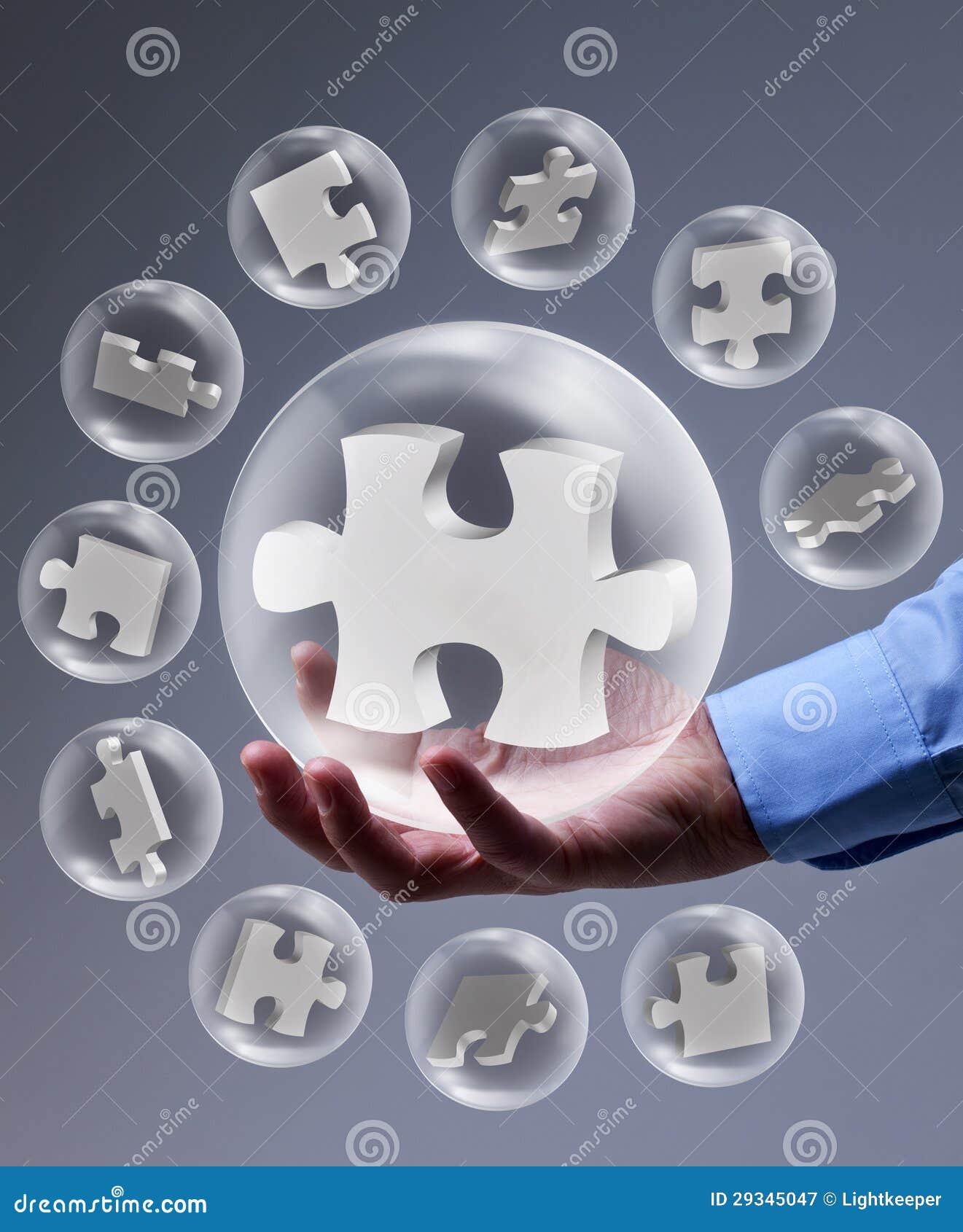 The Key Piece of a Solution Stock Image - Image of spheres, solve: 29345047