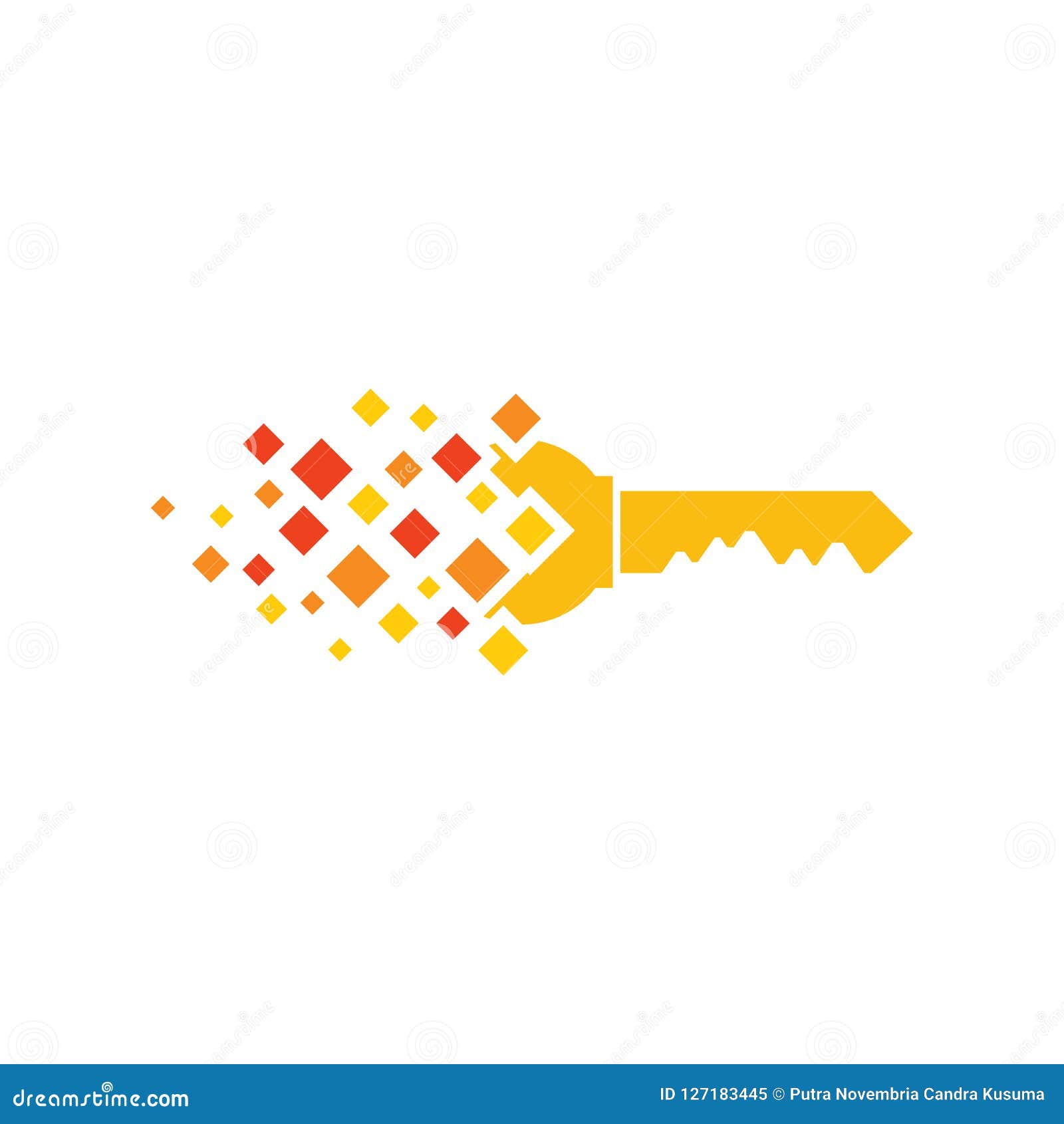 Key Pixel Logo Icon Design stock vector. Illustration of business ...