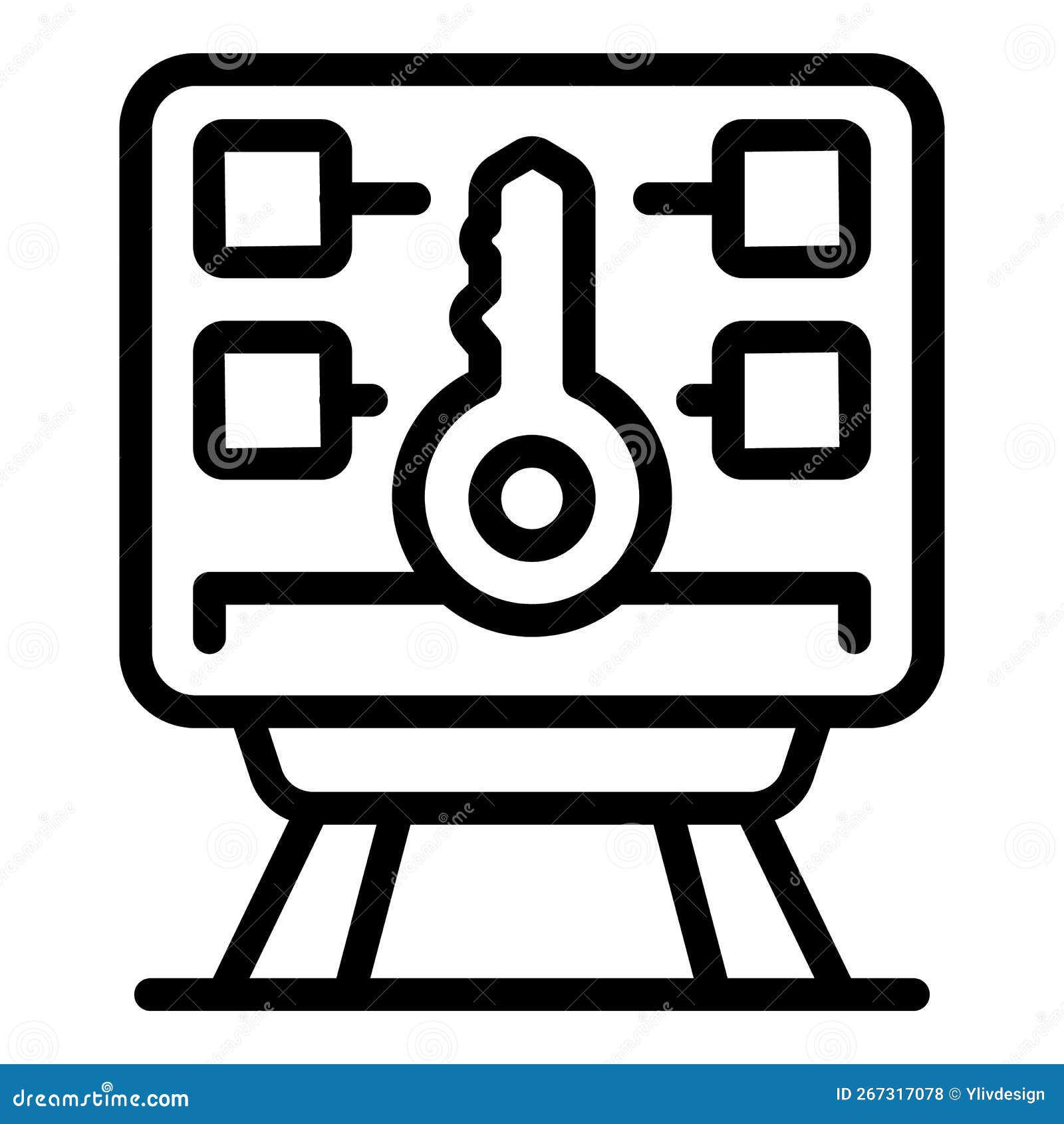 Key Point Board Icon Outline Vector. Main Business Stock Vector ...