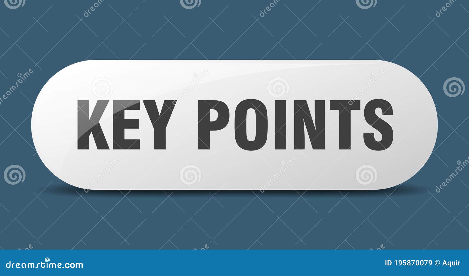 Key Points Button. Sticker. Banner. Rounded Glass Sign Stock Vector ...