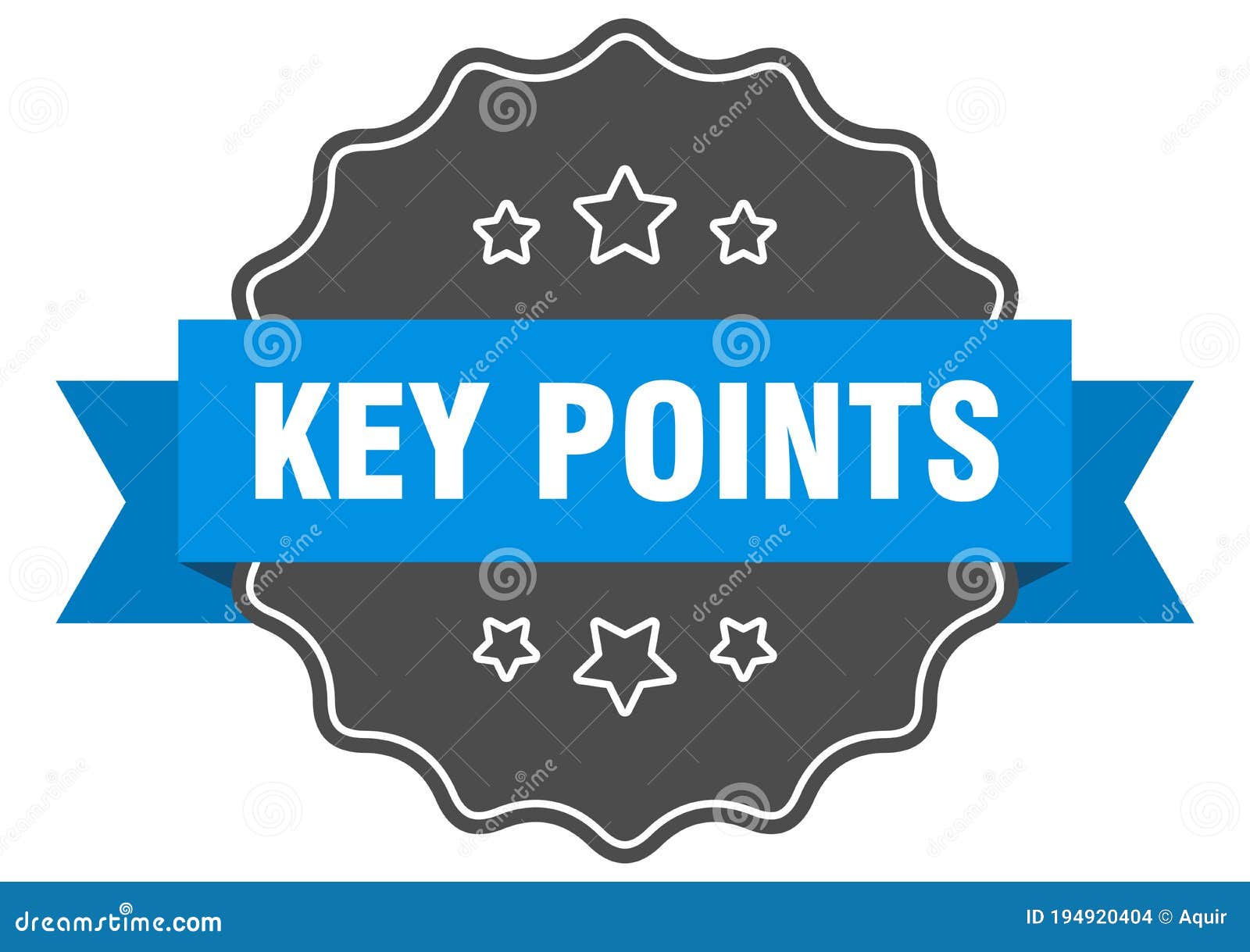Key Points Label. Key Points Isolated Seal. Sticker. Sign Stock Vector ...