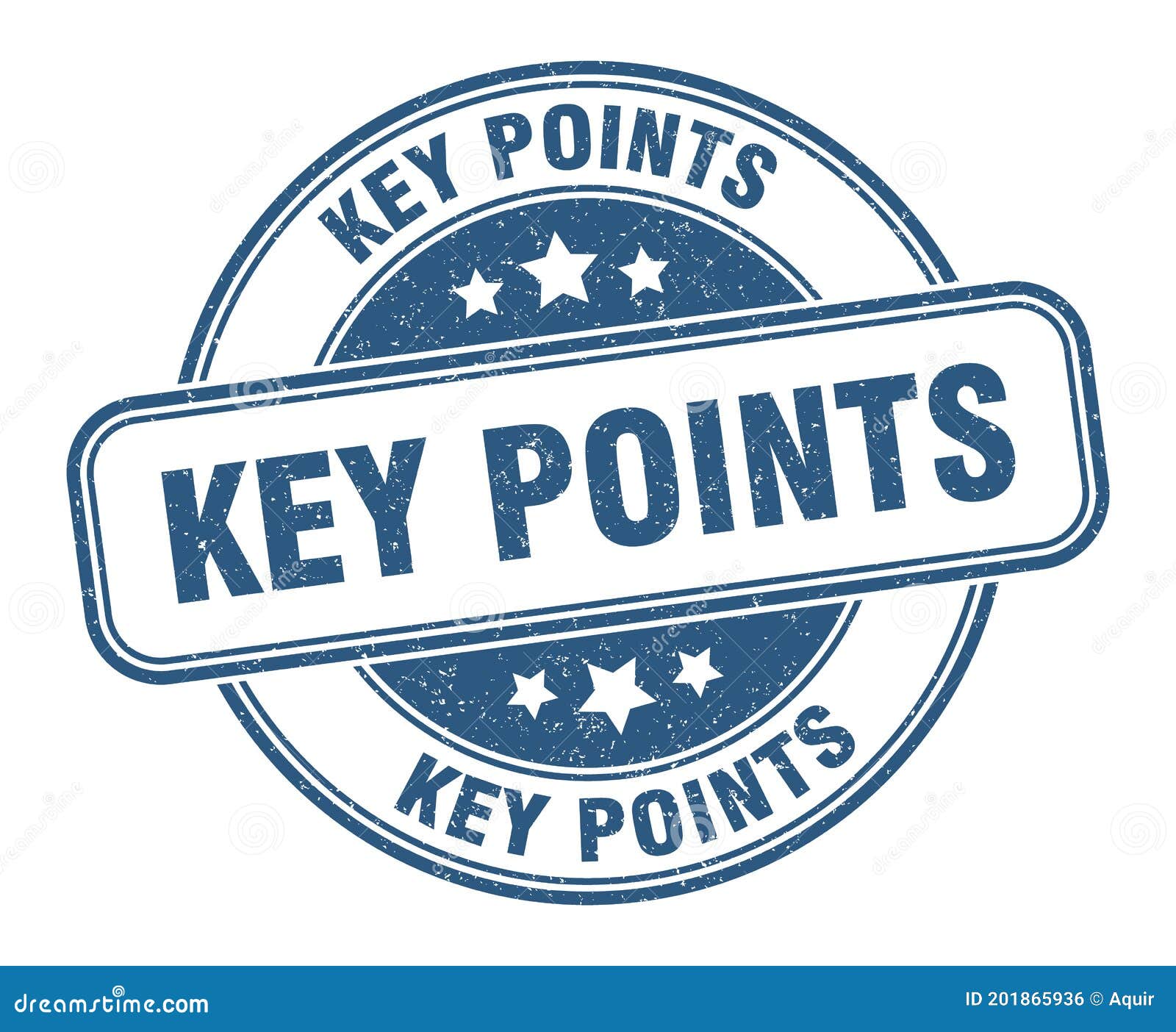 Key Points Stamp. Key Points Label. Round Grunge Sign Stock Vector ...