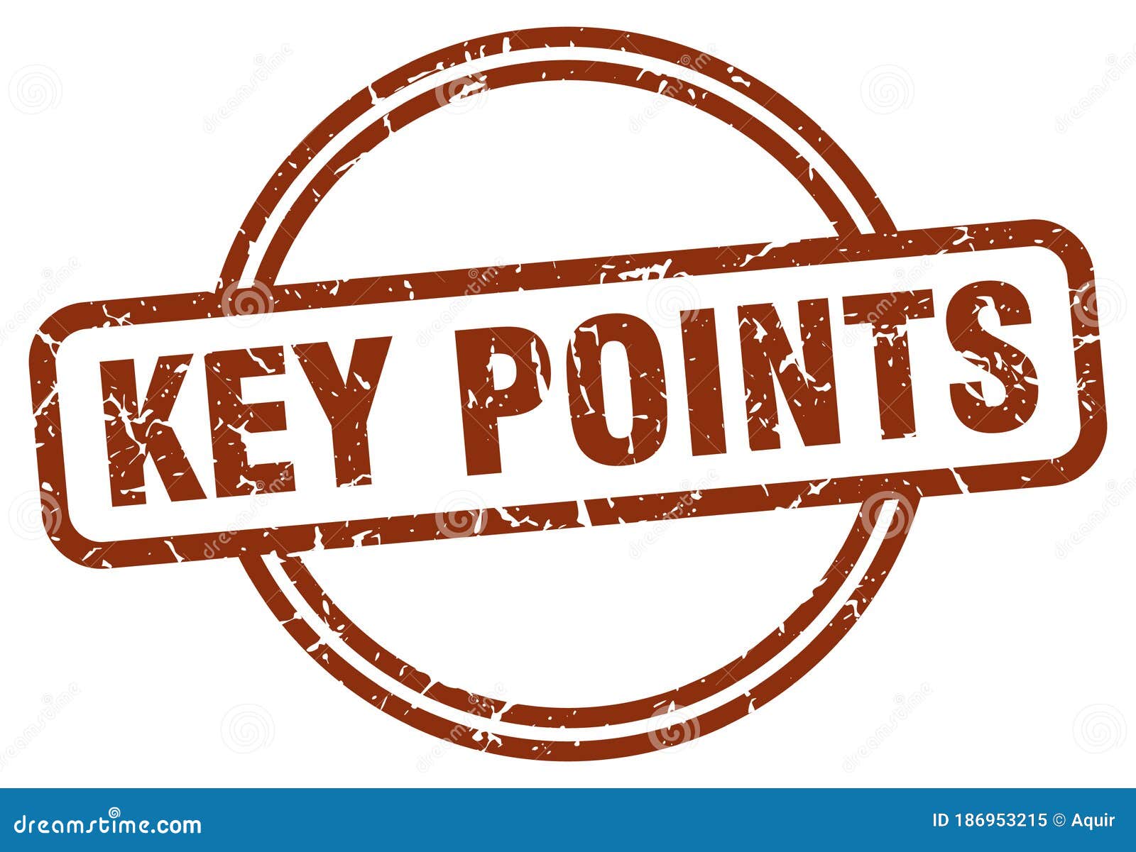 Key Points Stamp. Key Points Round Vintage Grunge Label Stock Vector ...
