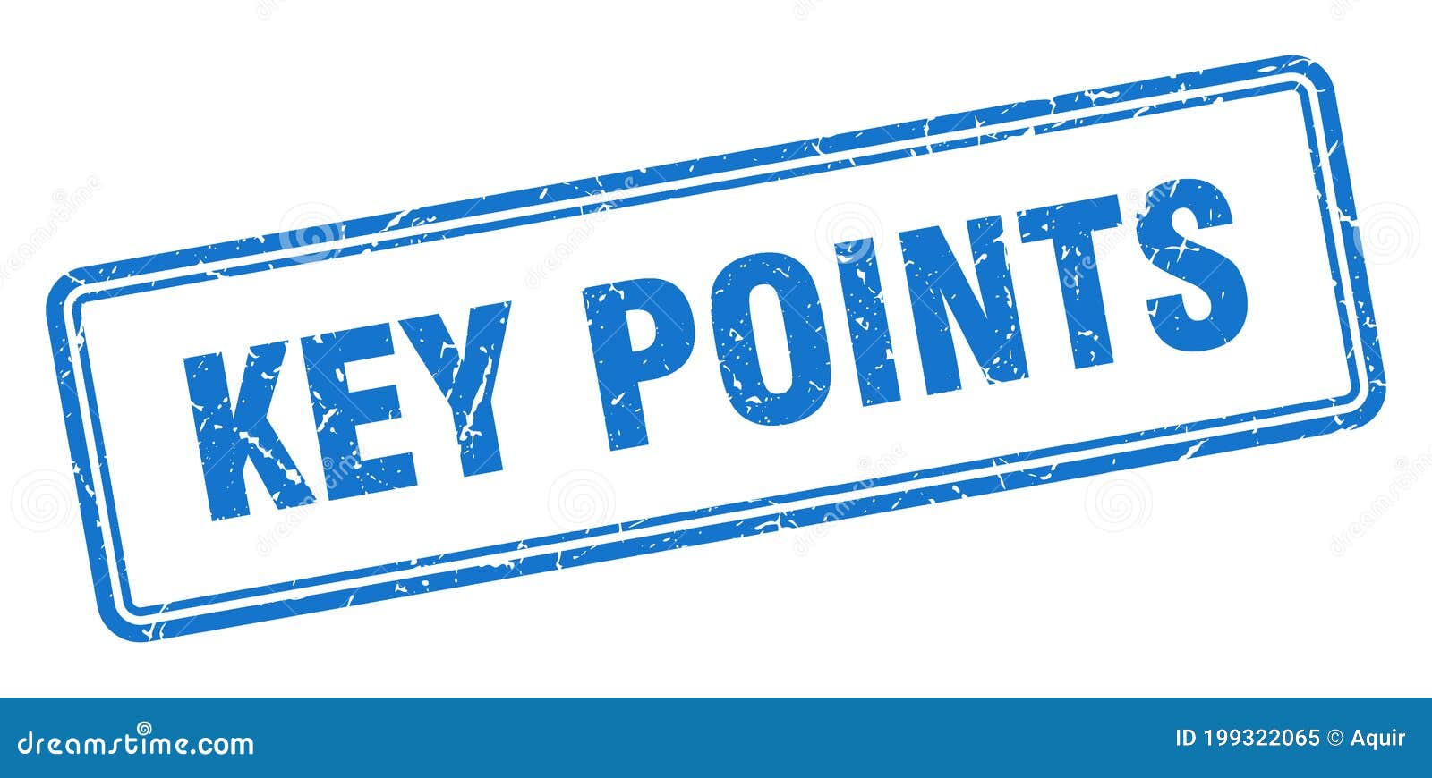 Key Points Stamp. Square Grunge Sign on White Background Stock Vector ...