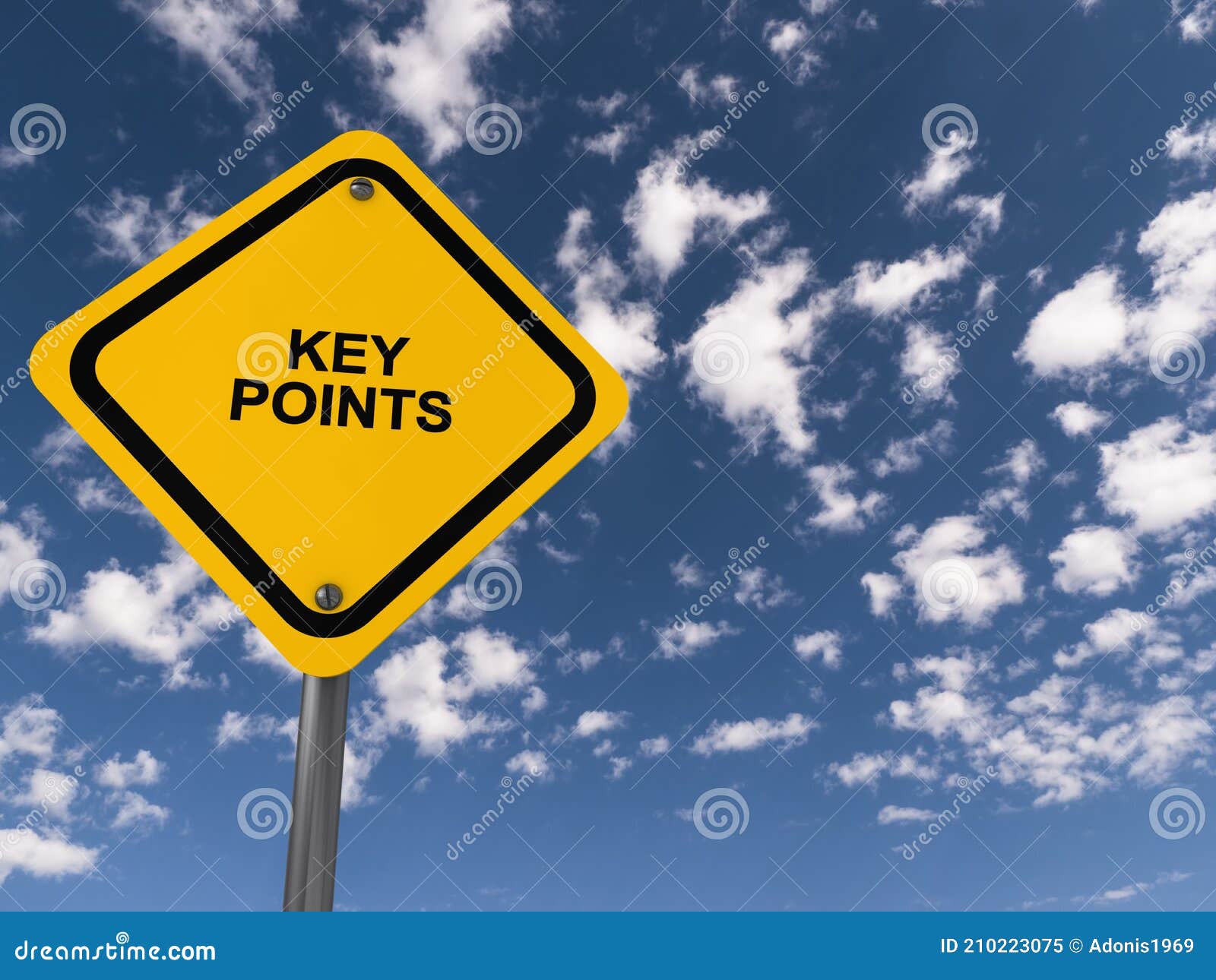 Key points traffic sign stock illustration. Illustration of privacy ...