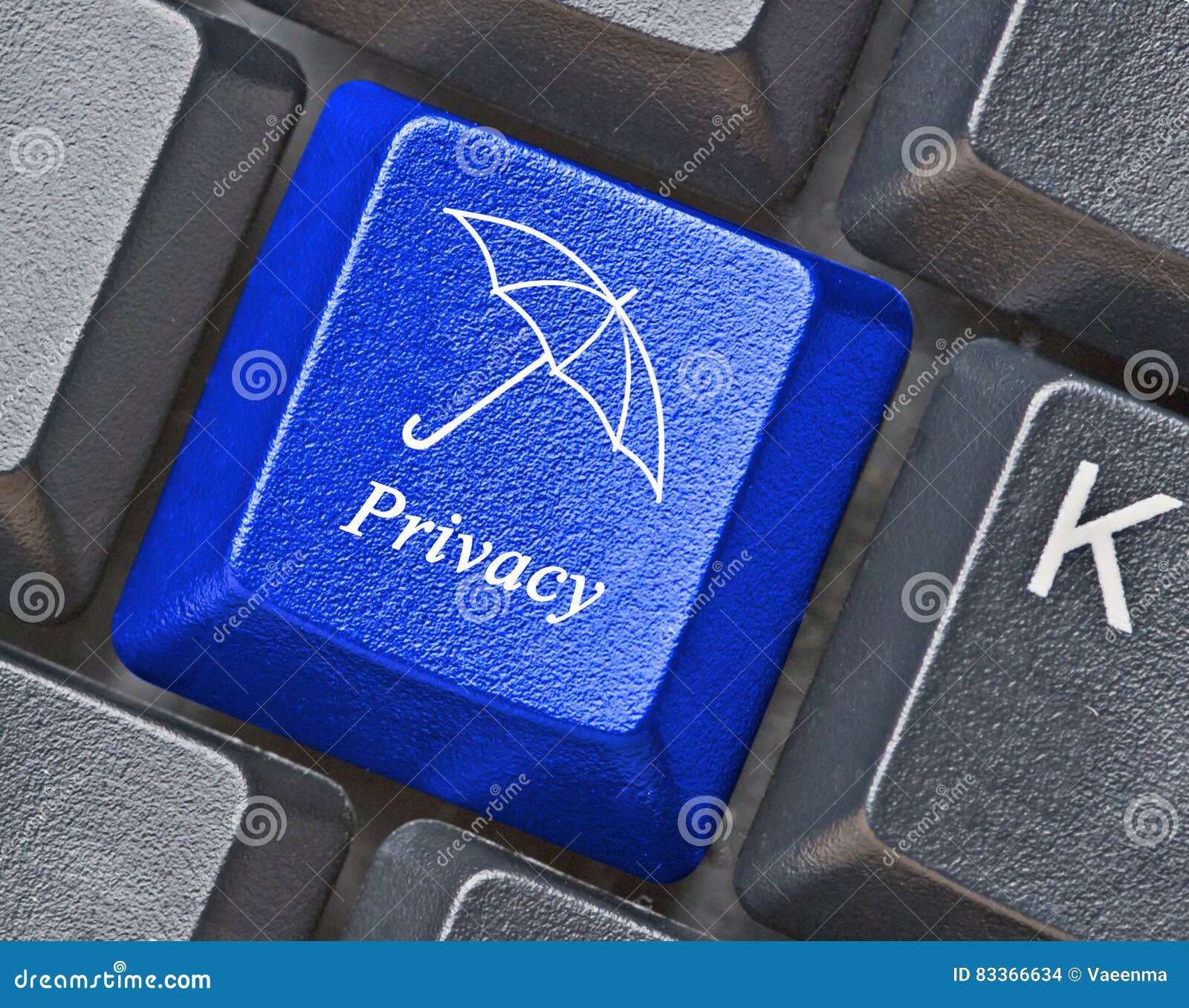 Key for privacy stock photo. Image of close, blue, keyboard - 83366634