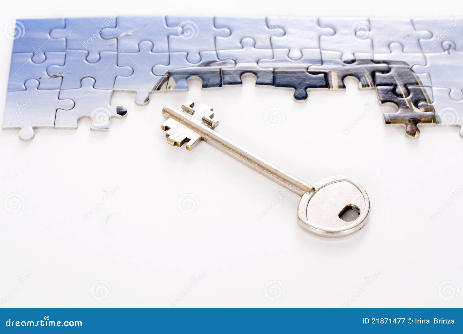 Key on puzzle stock image. Image of help, challenge, protection - 21871477
