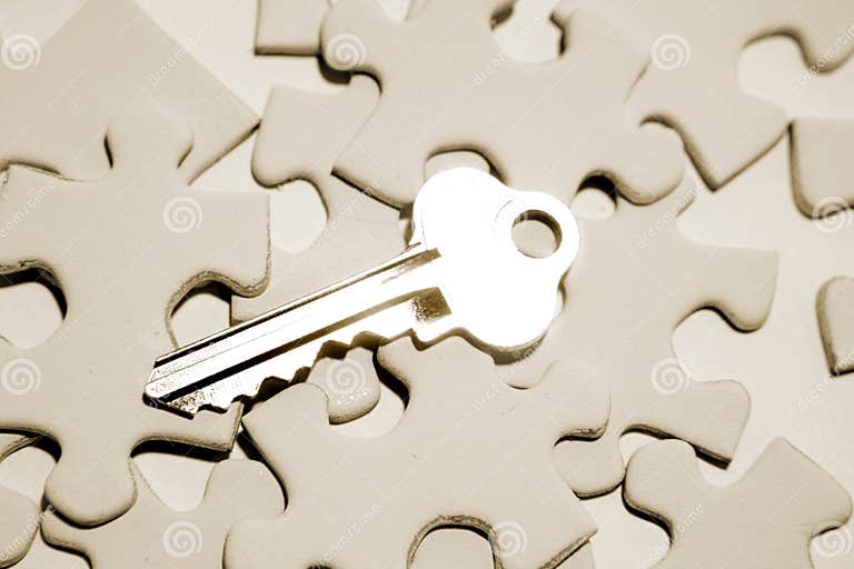 Key on puzzle stock image. Image of independent, inside - 7067049
