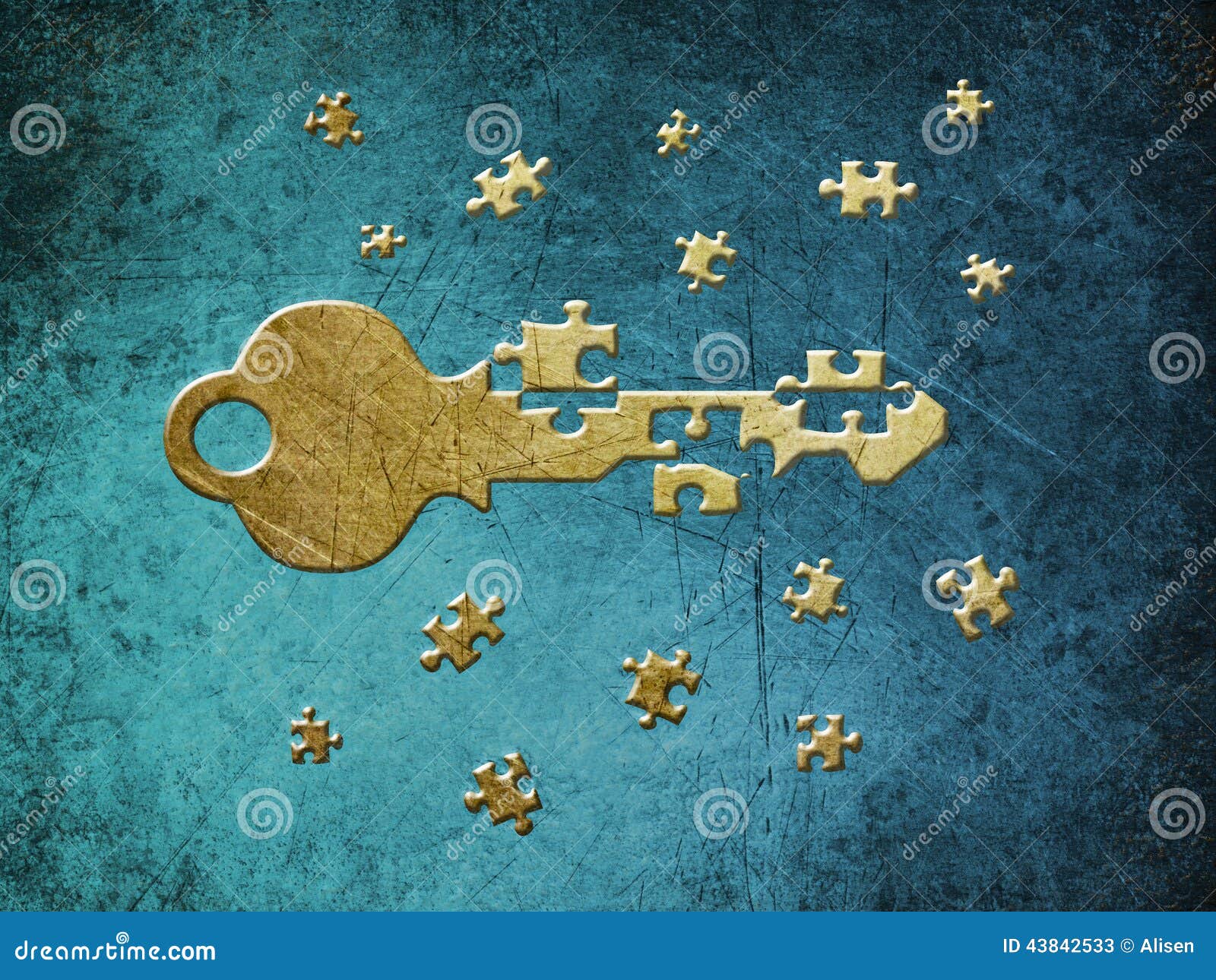 Key and puzzle stock image. Image of gold, platinum, graphic - 43842533