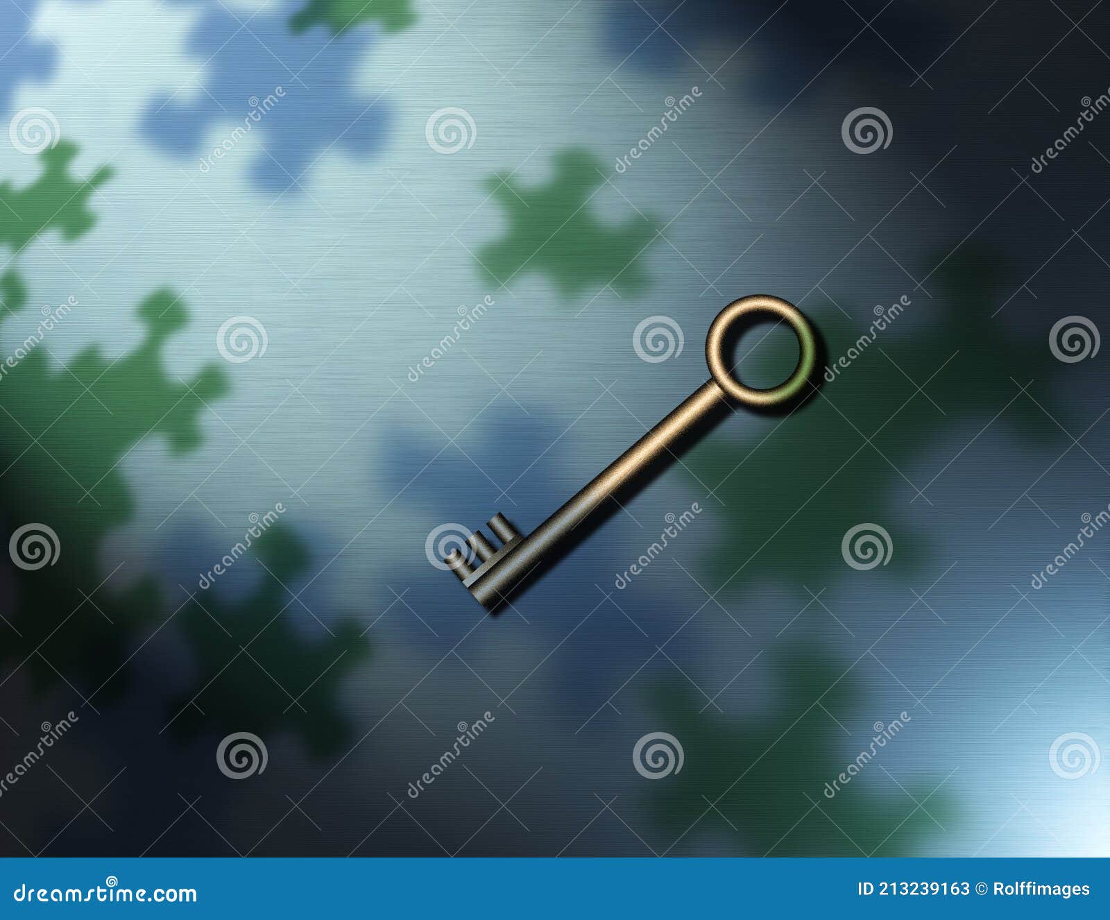 Key and Puzzle Pieces stock illustration. Illustration of pieces ...