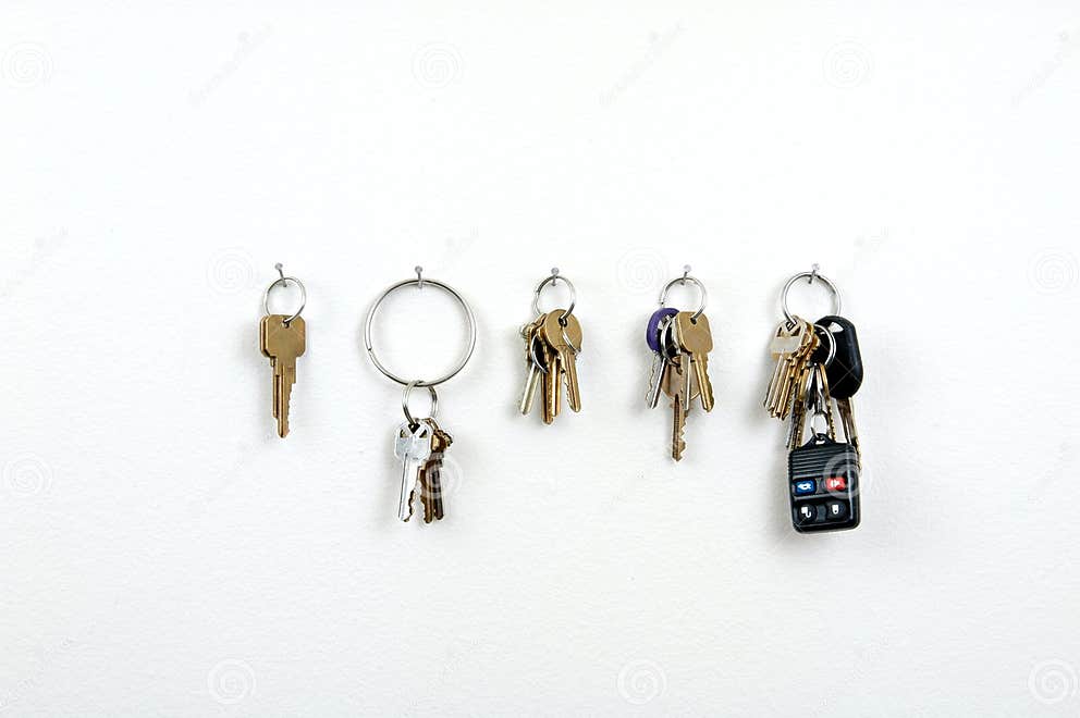 Key Rack stock image. Image of household, rack, auto, nails - 1222511