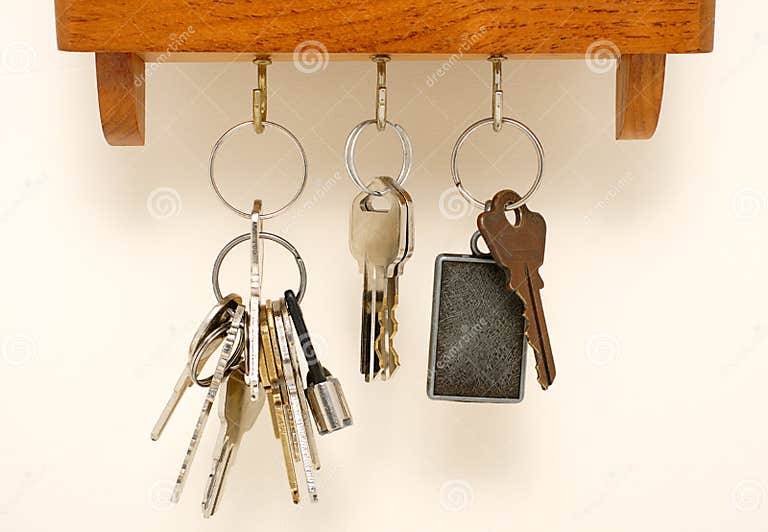 Key rack stock image. Image of order, wall, storage, hook - 13002491