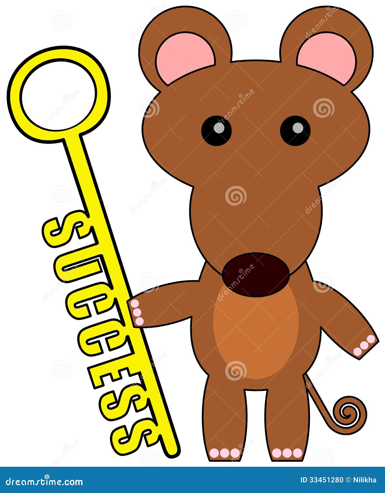 Key of rat stock illustration. Illustration of concept - 33451280