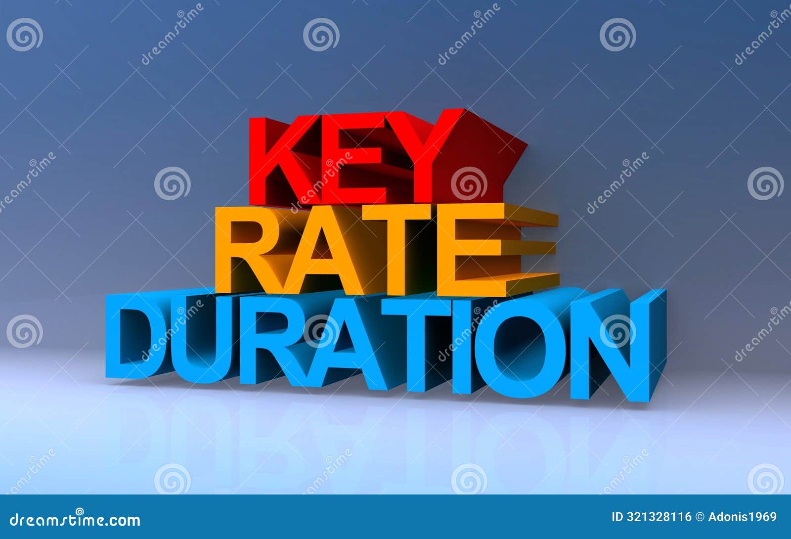 Key Rate Duration On Blue Stock Photo | CartoonDealer.com #321328116