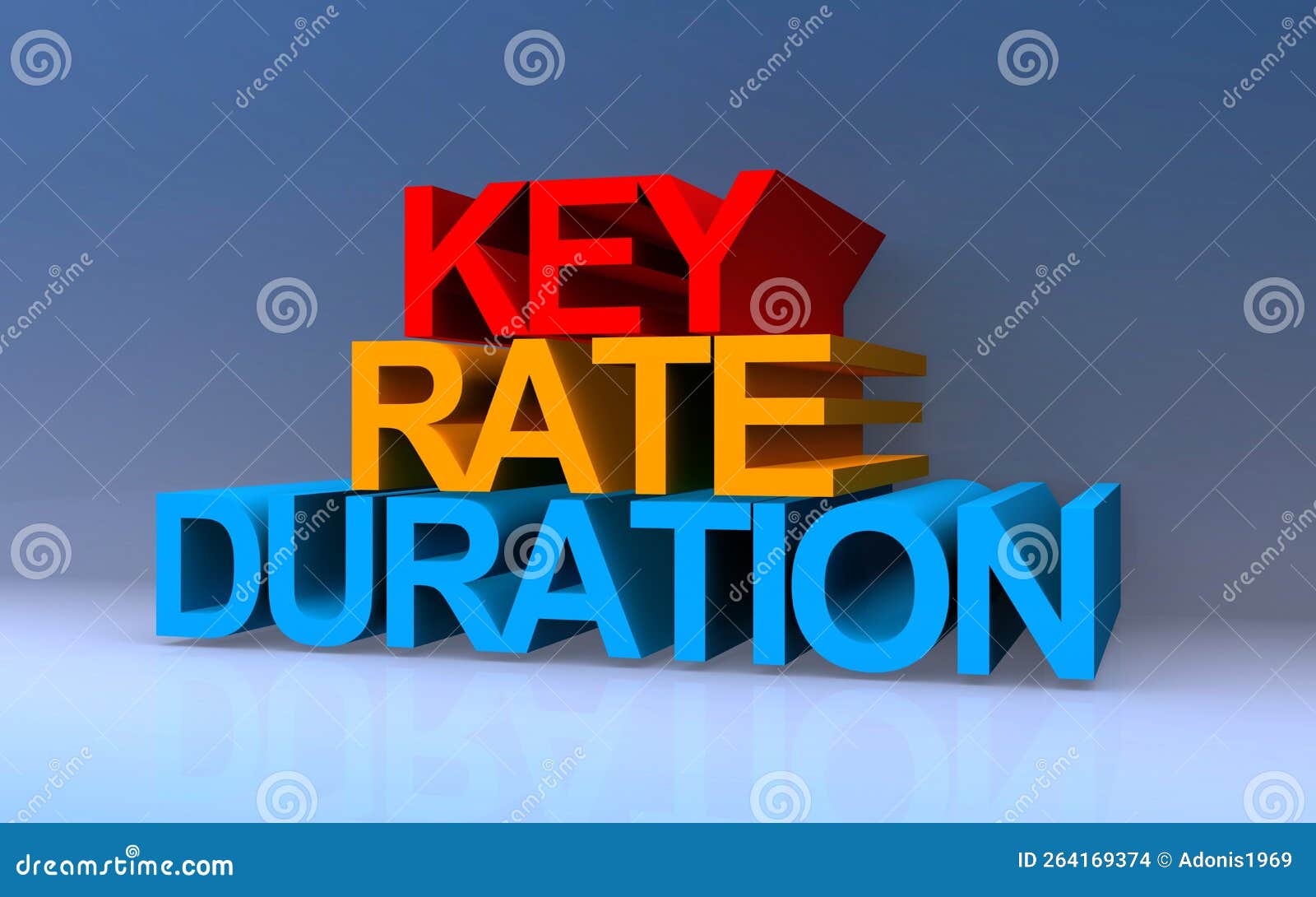Key Rate Duration On Blue Stock Photo | CartoonDealer.com #321328116