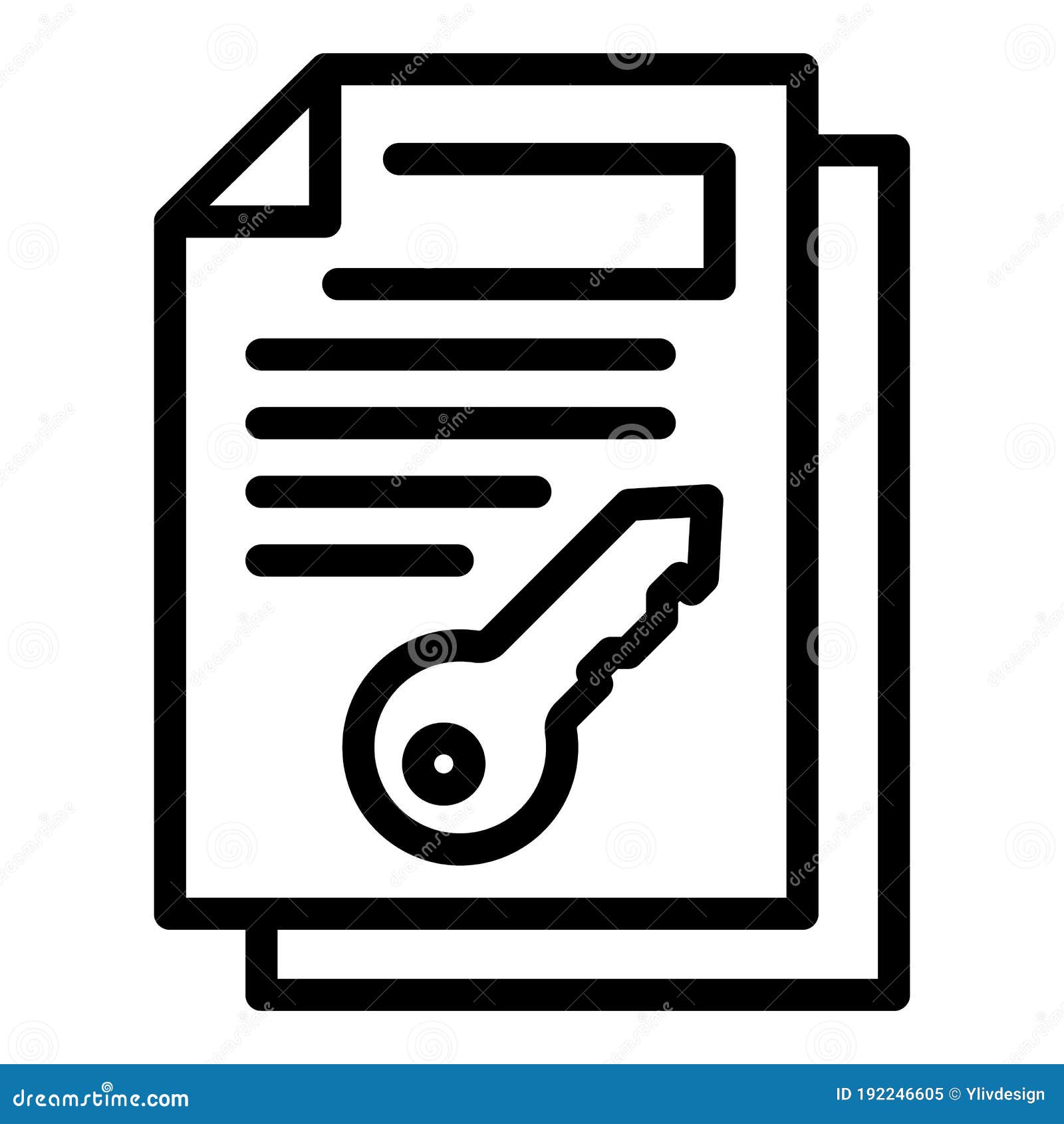 Key Remote Access Icon, Outline Style Stock Vector - Illustration of ...