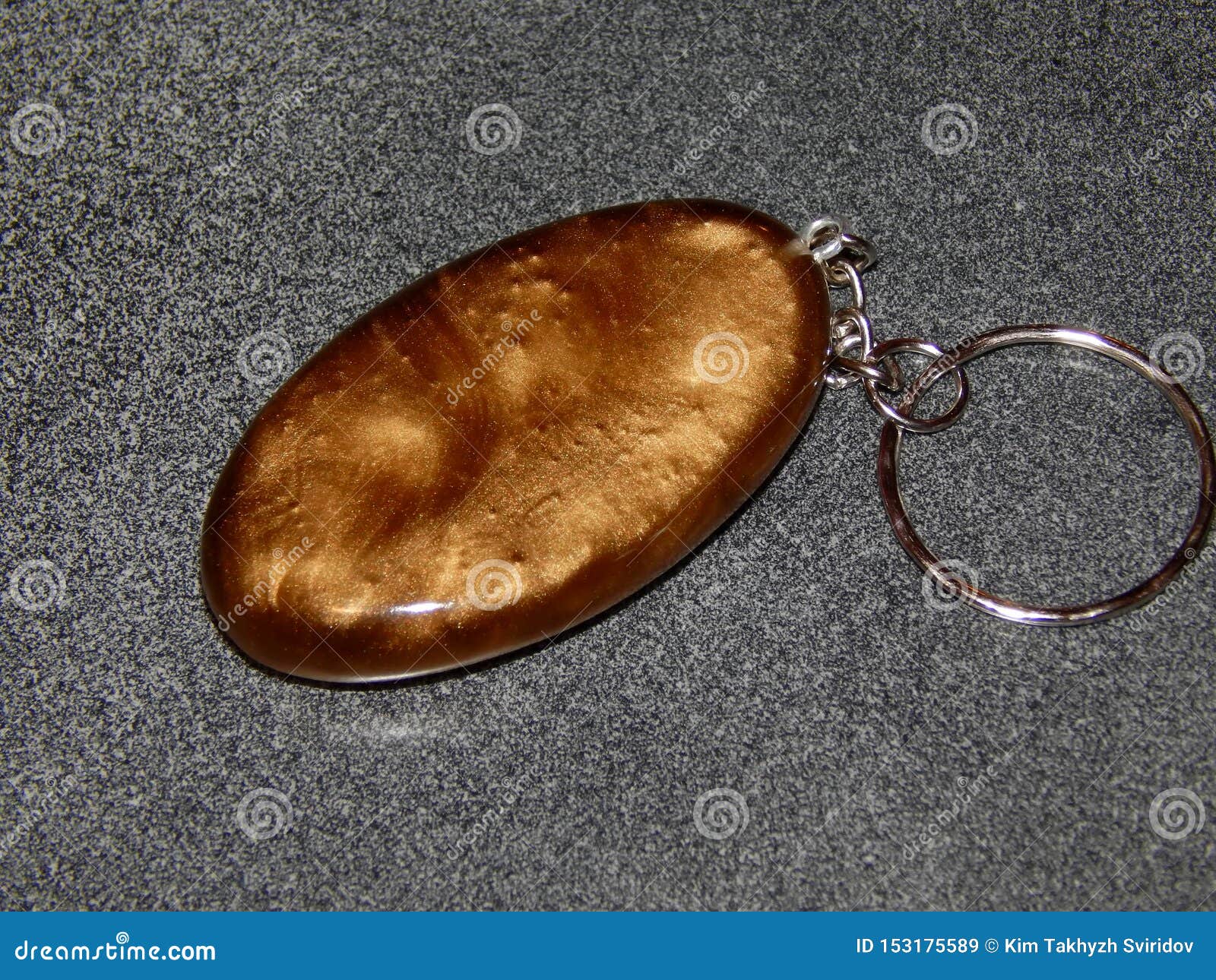 Key Ring with Epoxy Resin Close Up Stock Image - Image of keyring ...
