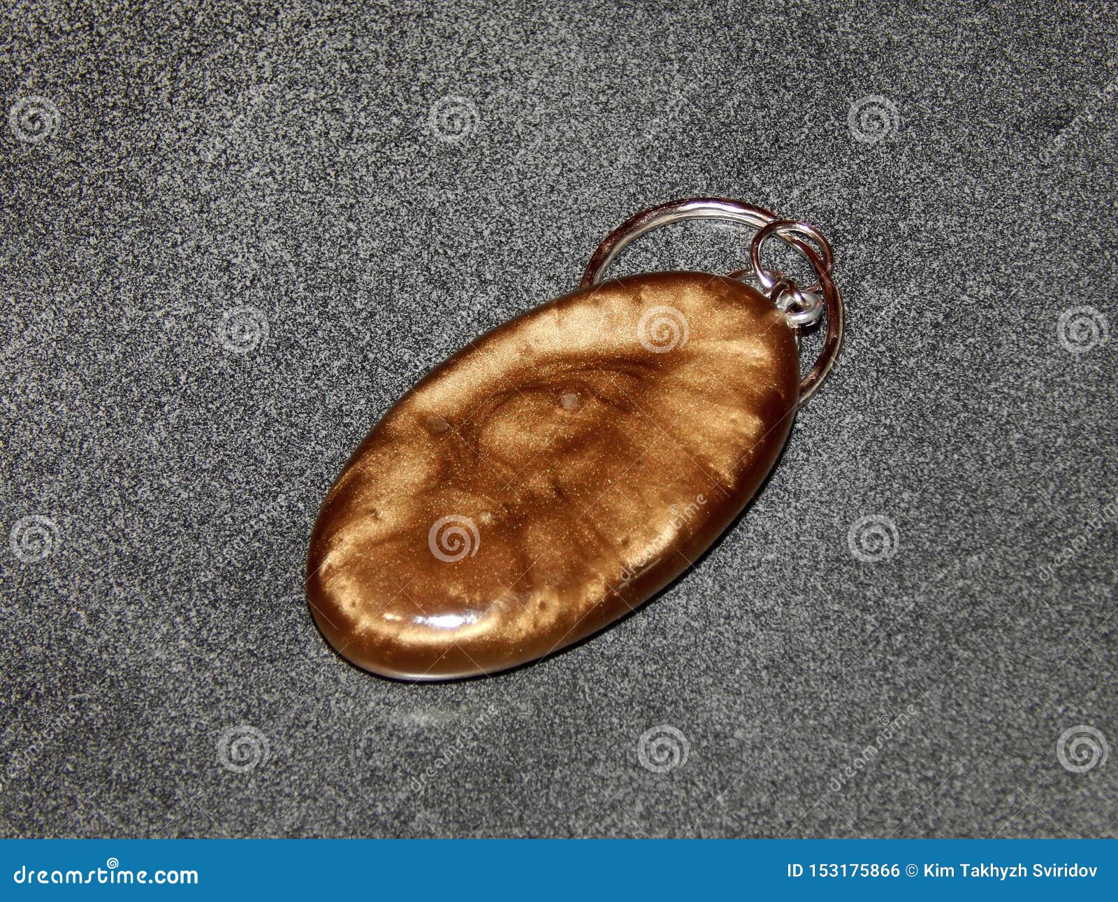 Key Ring with Epoxy Resin Close Up Stock Photo - Image of object ...