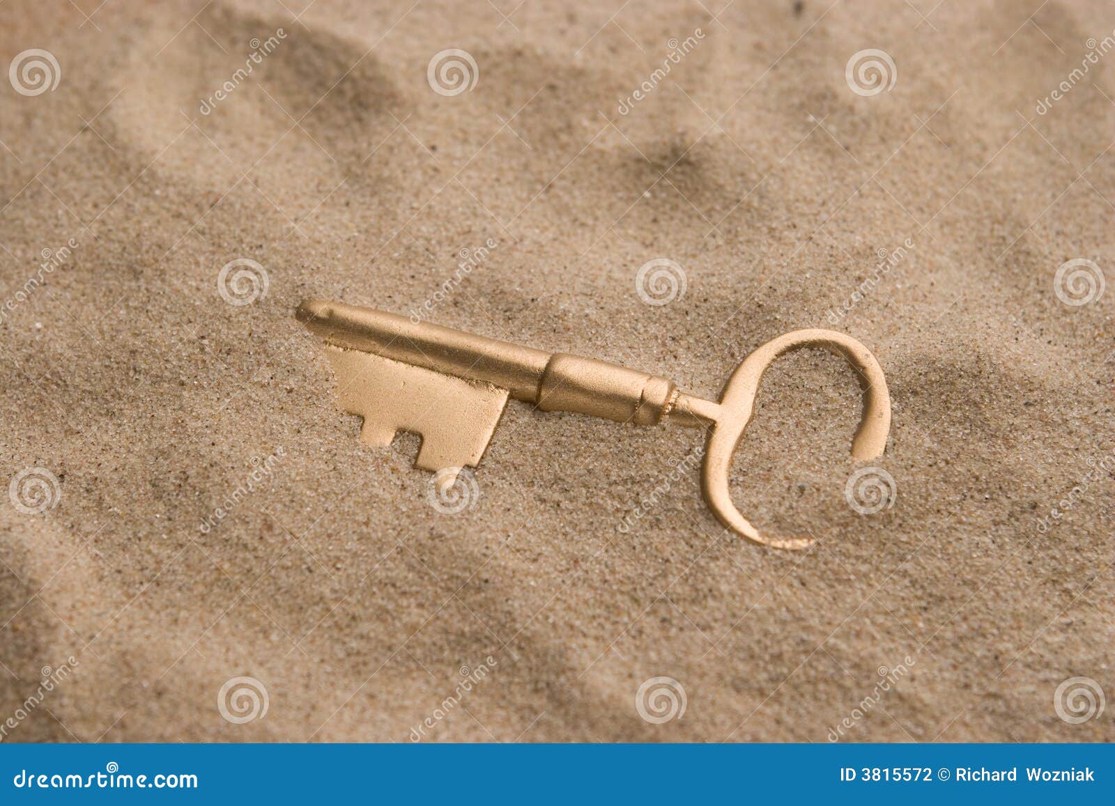 Key in sand stock photo. Image of beach, lost, riches - 3815572