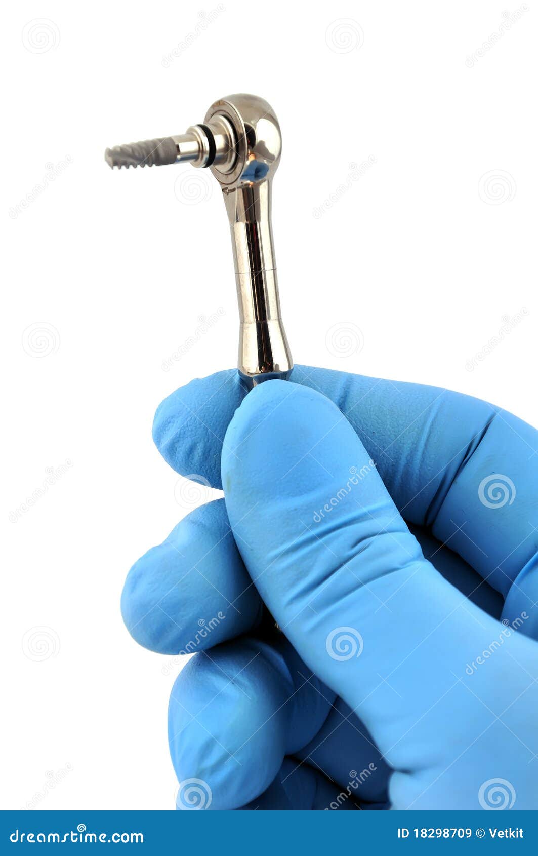 Key for Screwing the Implant Stock Image - Image of patient, blue: 18298709