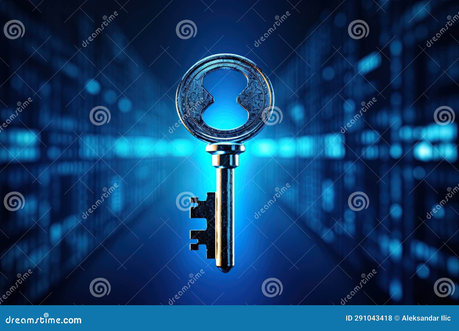 Key Security Concept. Cyber Security. Information Technology and Data ...