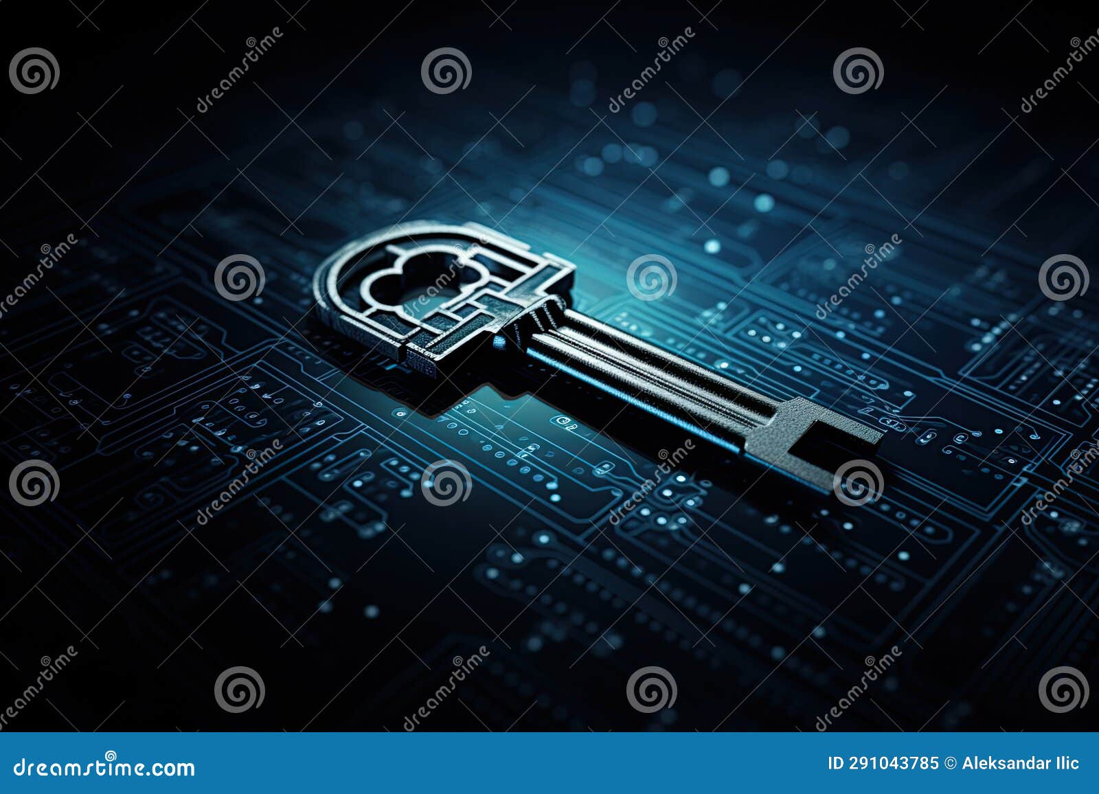 Key Security Concept. Cyber Security. Information Technology and Data ...