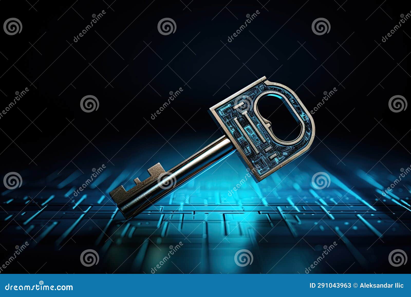 Key Security Concept. Cyber Security. Information Technology and Data ...