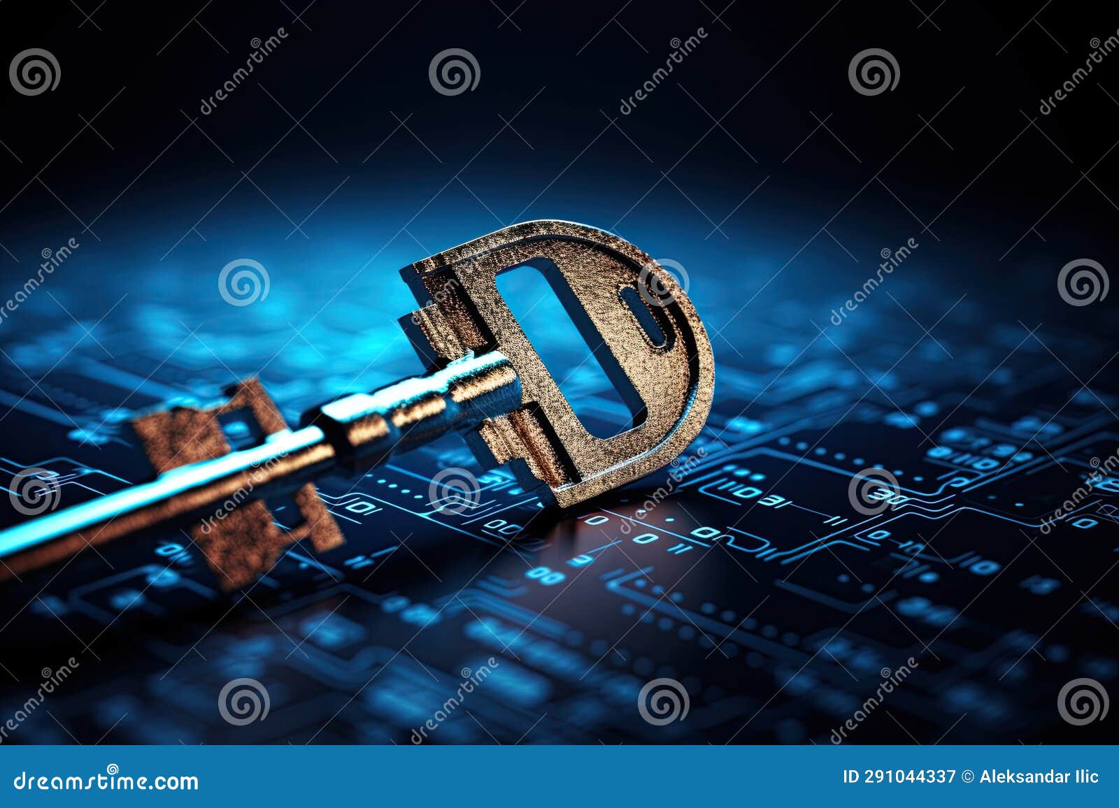 Key Security Concept. Cyber Security. Information Technology and Data ...