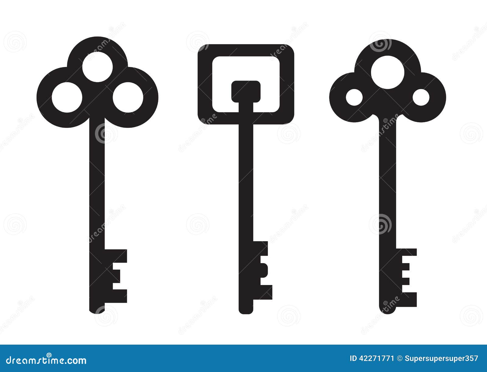 Key set stock vector. Illustration of contour, shape - 42271771
