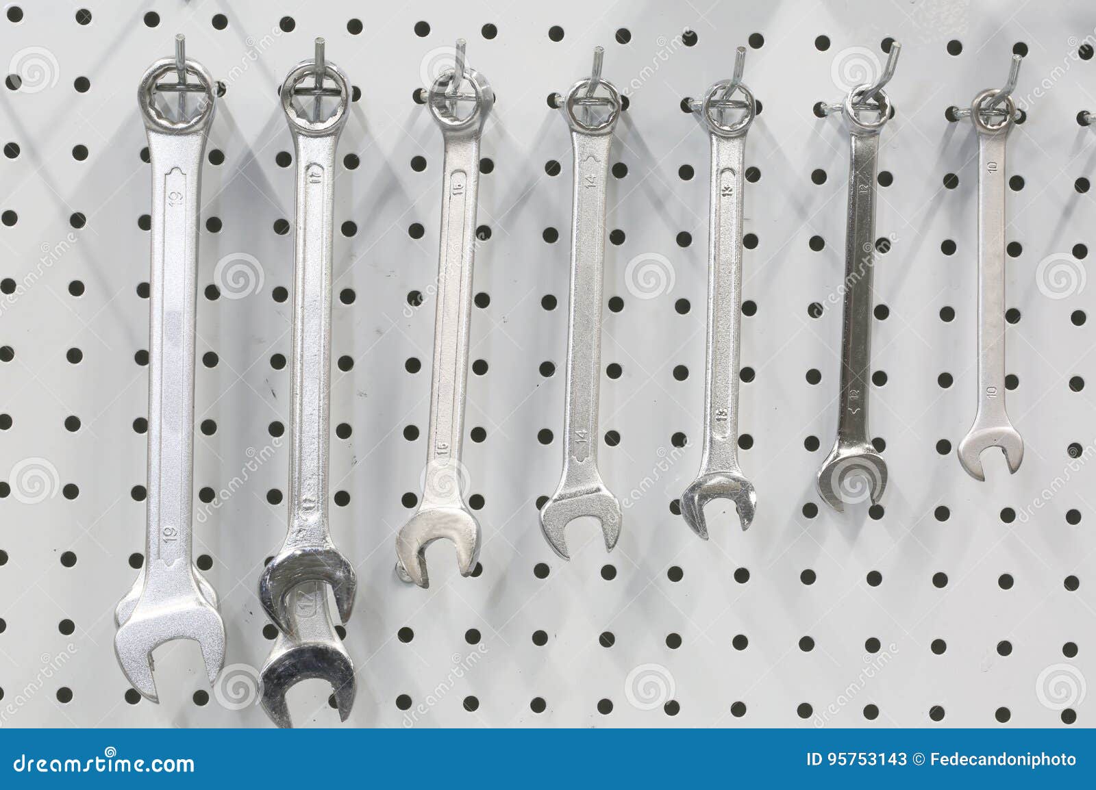 Key Set To Tighten the Bolts in the Workshop Stock Image - Image of ...