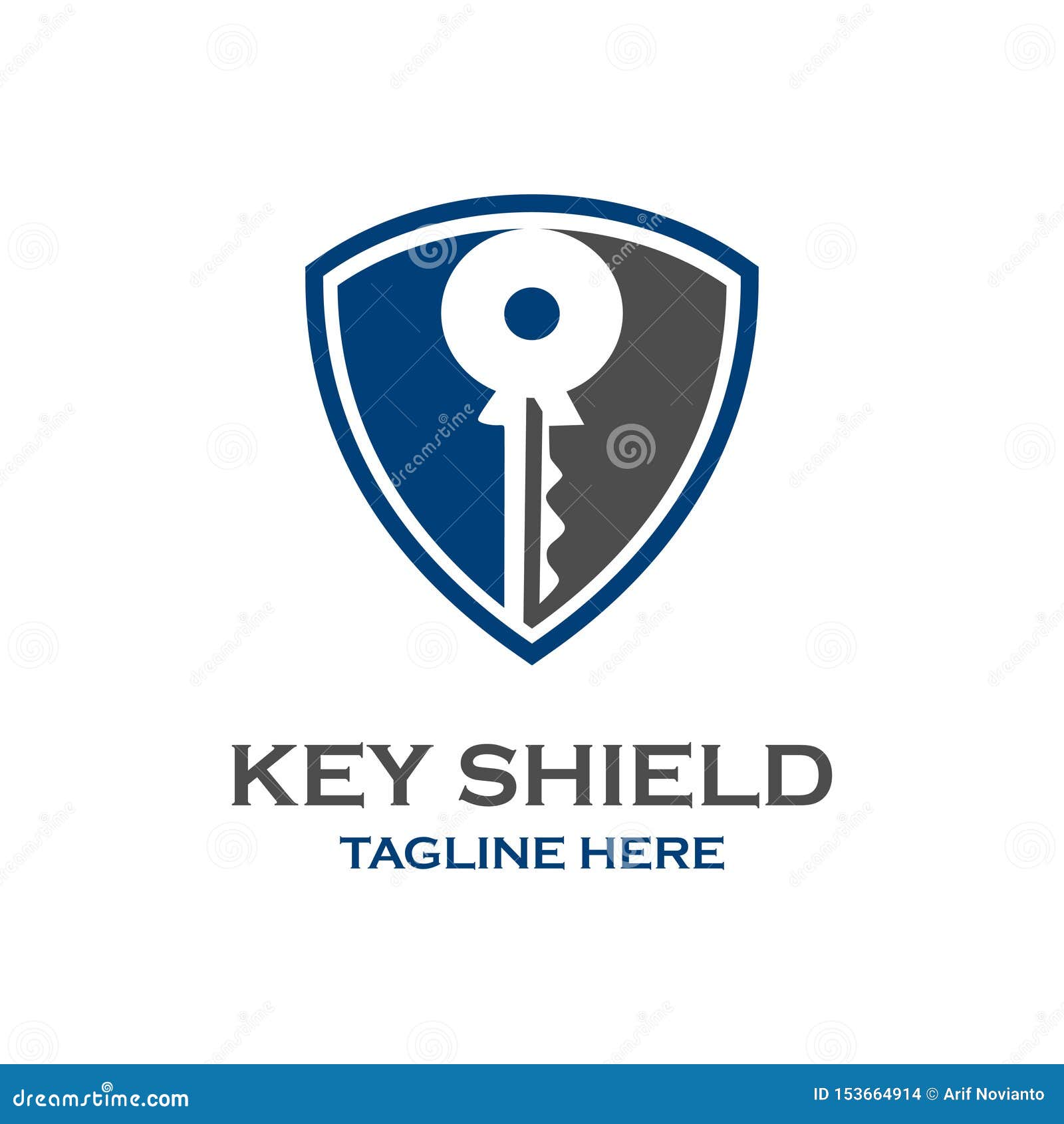 Key shield logo stock vector. Illustration of creative - 153664914
