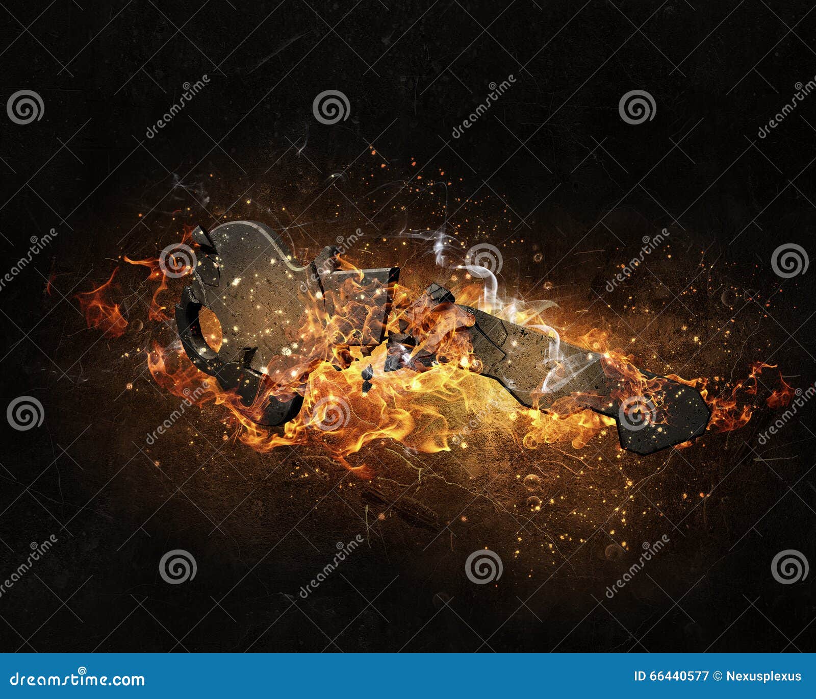 Key sign in fire flames stock image. Image of lighting - 66440577