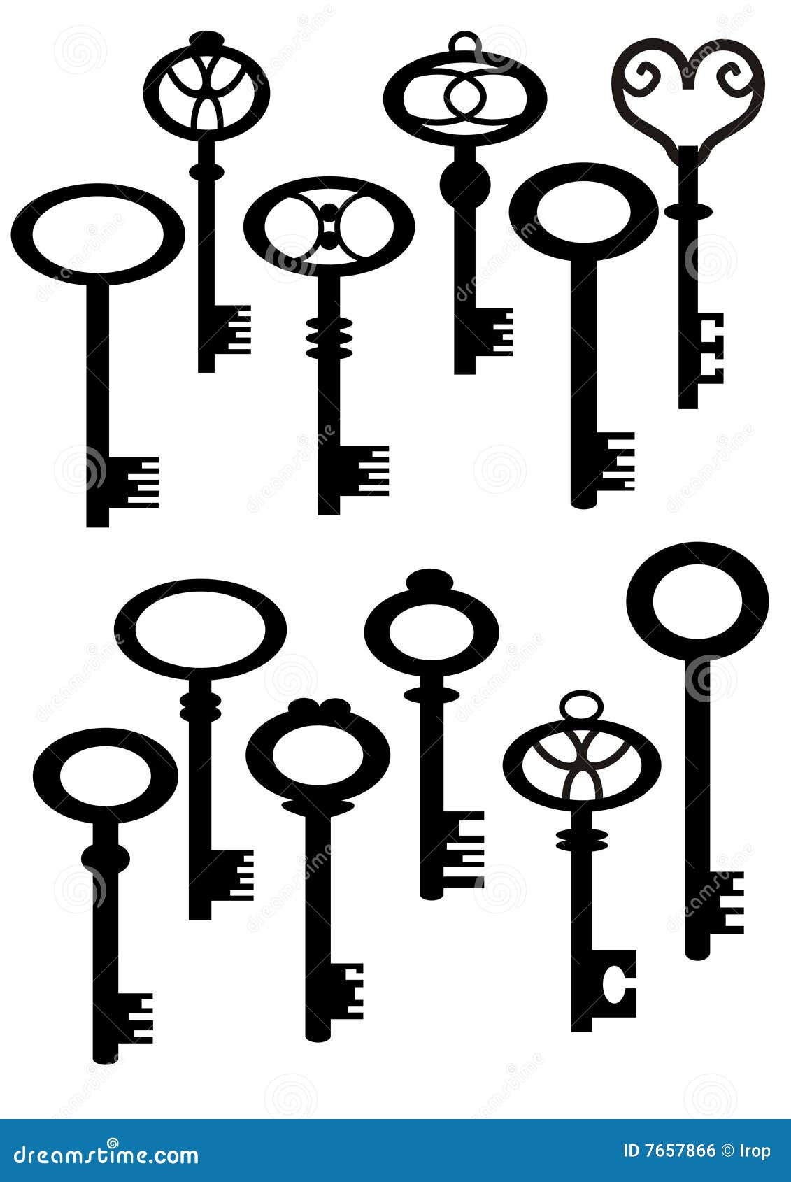 Key silhouette stock vector. Illustration of home, lock - 7657866
