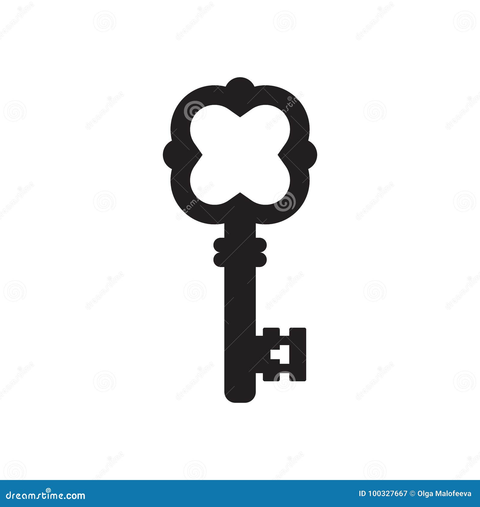 Key silhouette icon vector stock vector. Illustration of home - 100327667