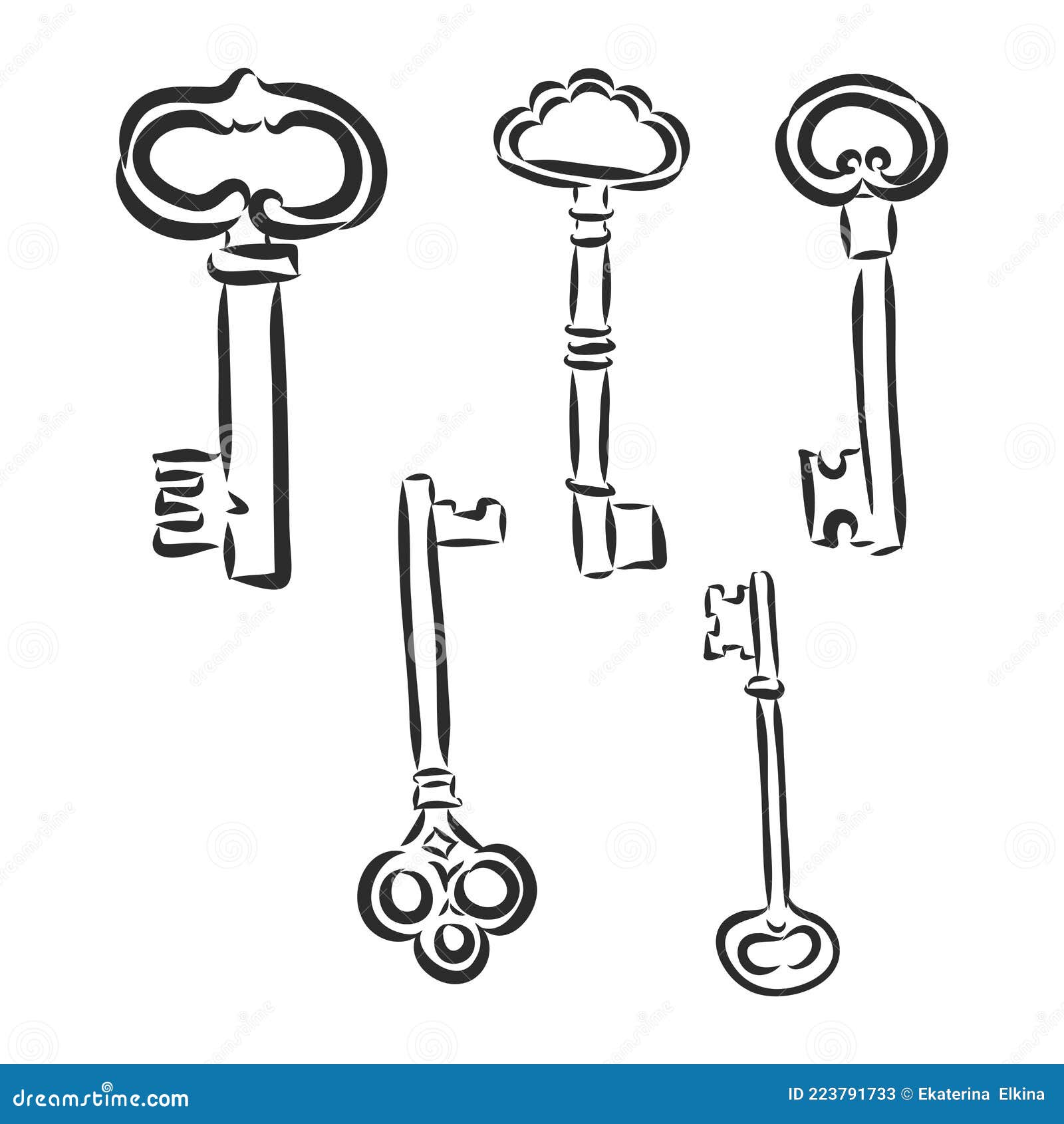 Key Sketch Vector Illustration Key Vector Illustration Stock Vector ...