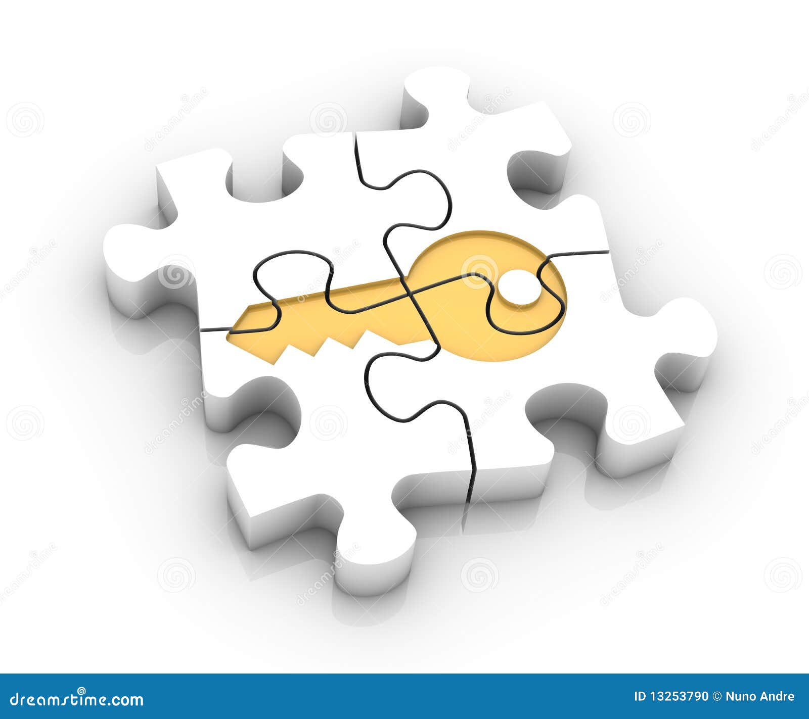 Key solution stock illustration. Illustration of puzzle - 13253790