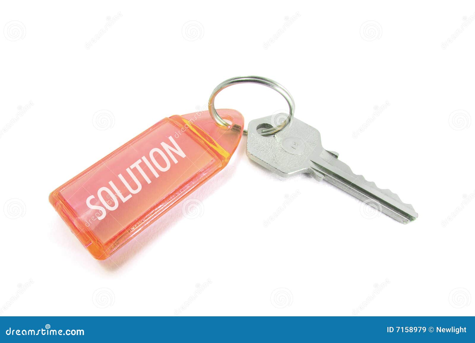 Key with Solution stock image. Image of isolated, life - 7158979