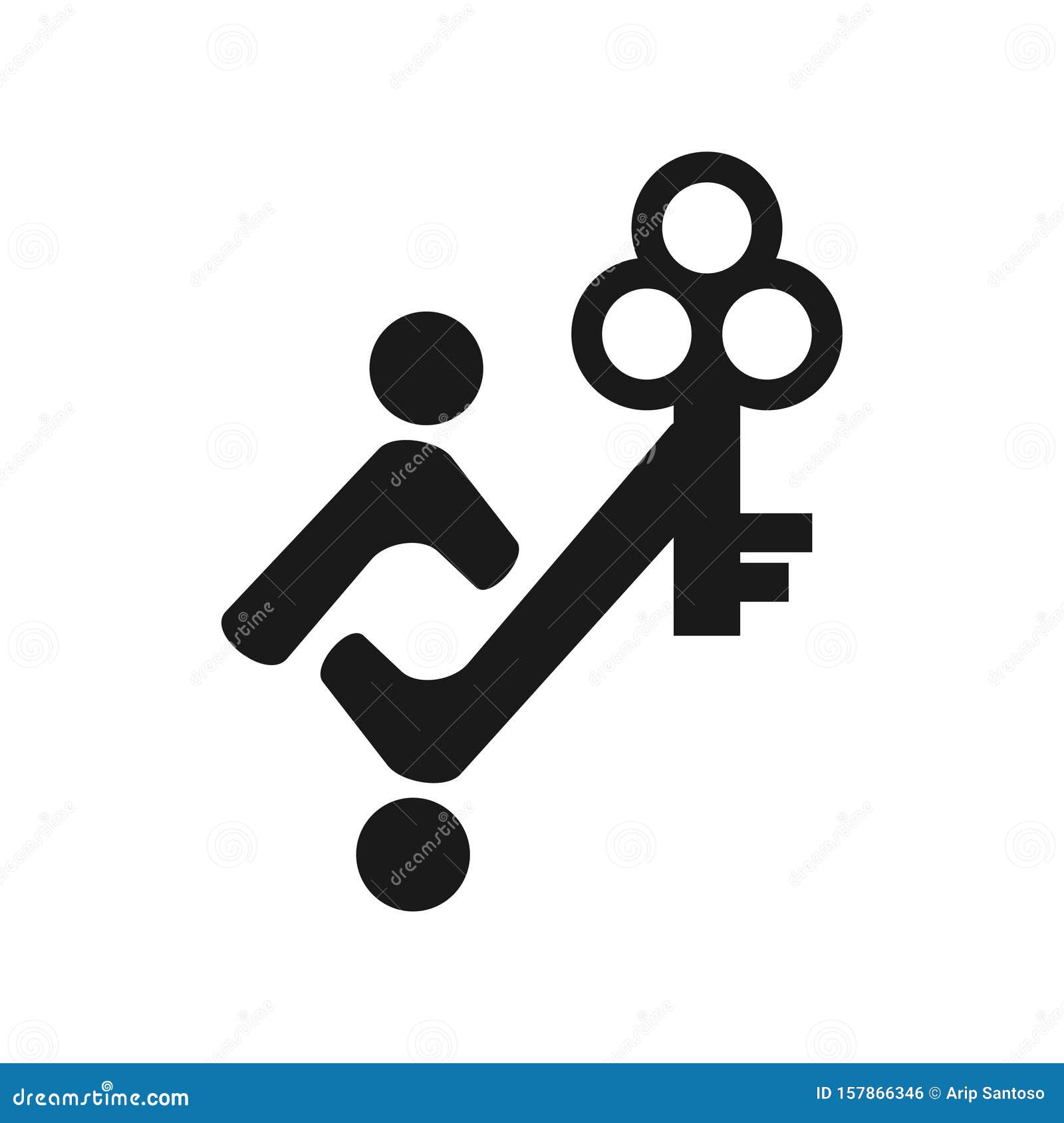 Key Solution Commitment Teamwork Together Black Logo Stock Vector ...