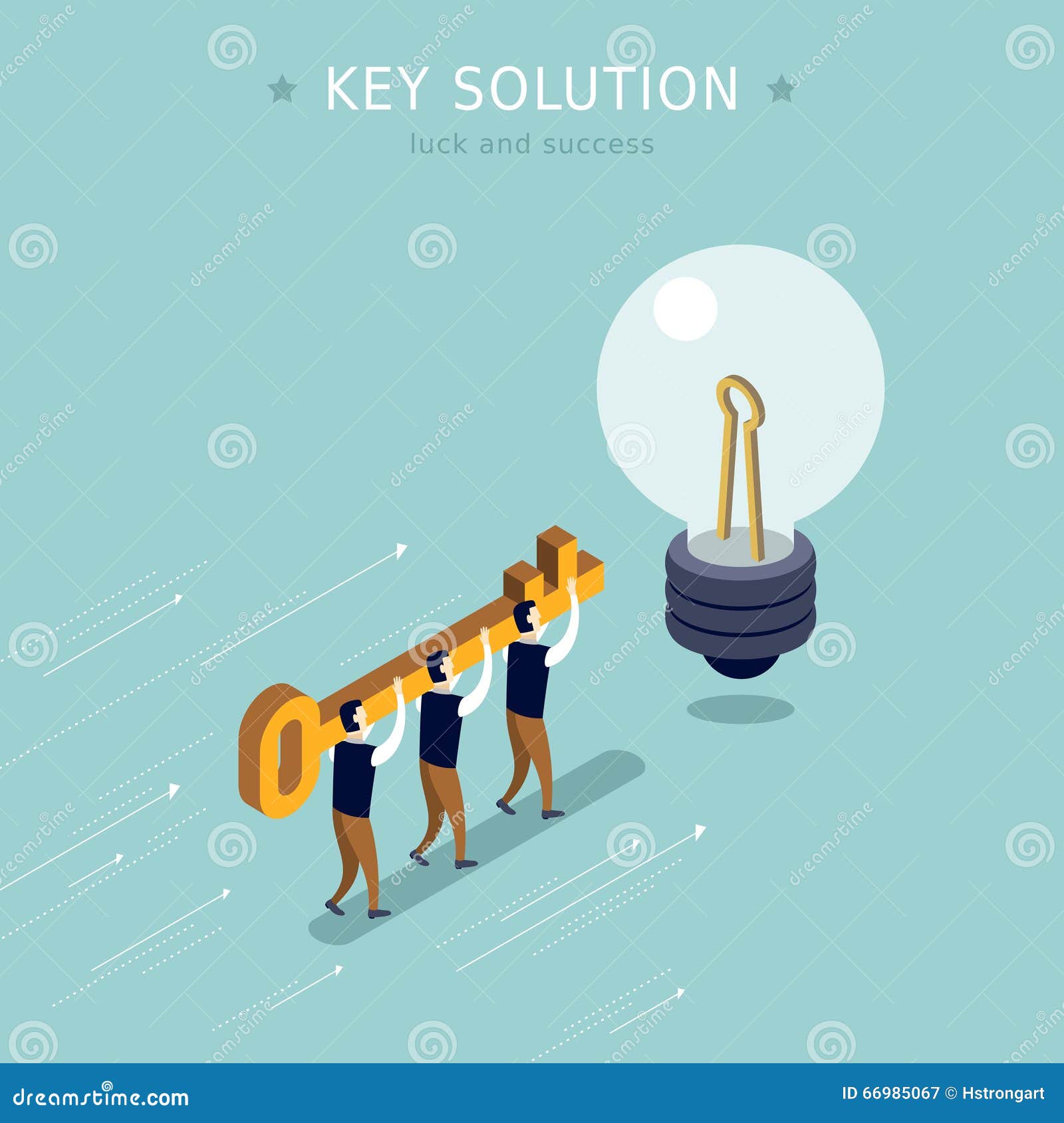 Key solution stock vector. Illustration of icon, blue - 66985067