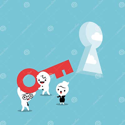 Key for Solving Problem stock vector. Illustration of design - 39461546