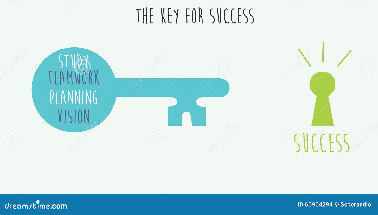 The key for success stock illustration. Illustration of success - 60904294